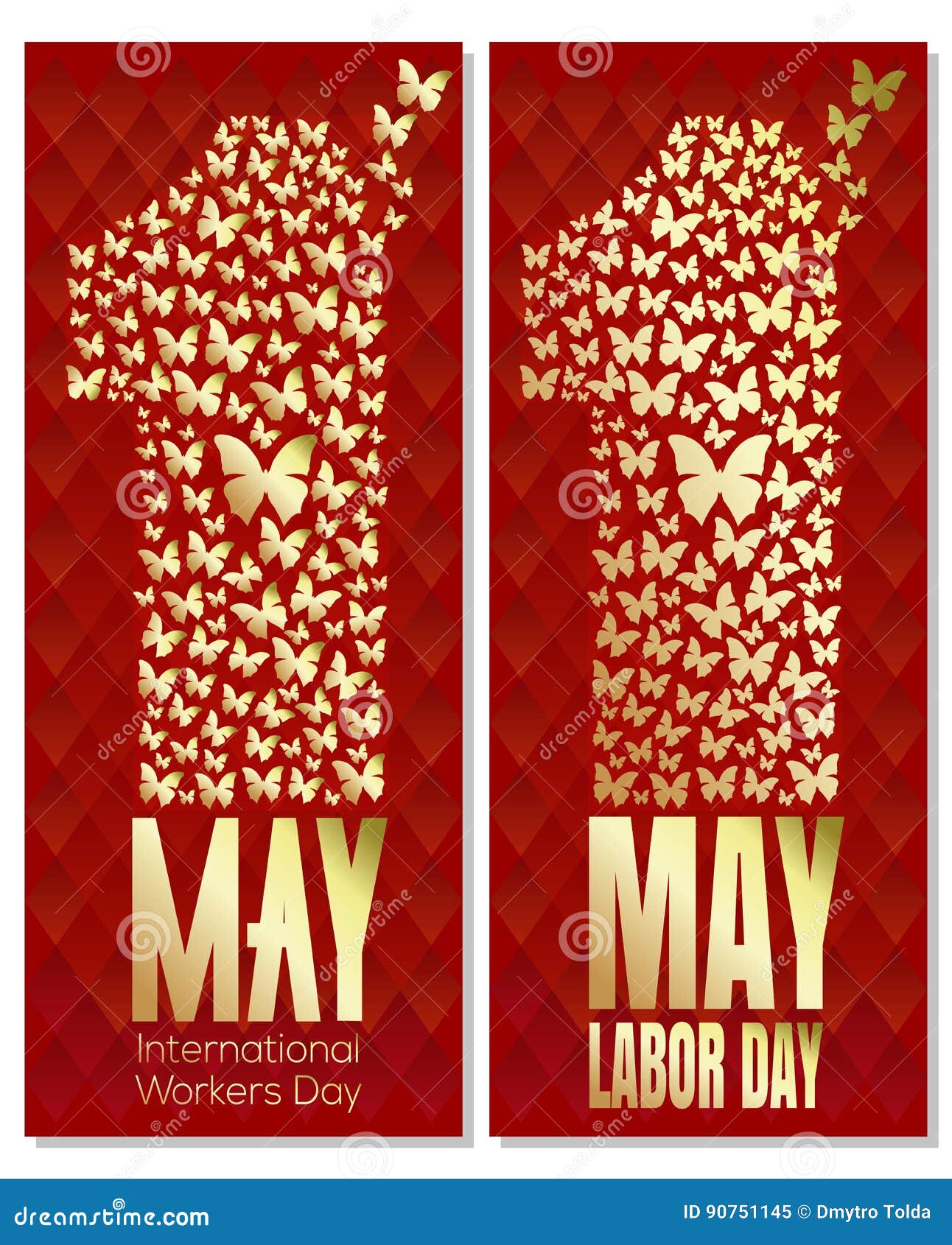 1 Meidag Internationale Dag Van De Arbeid Arbeidersdag Vector ...