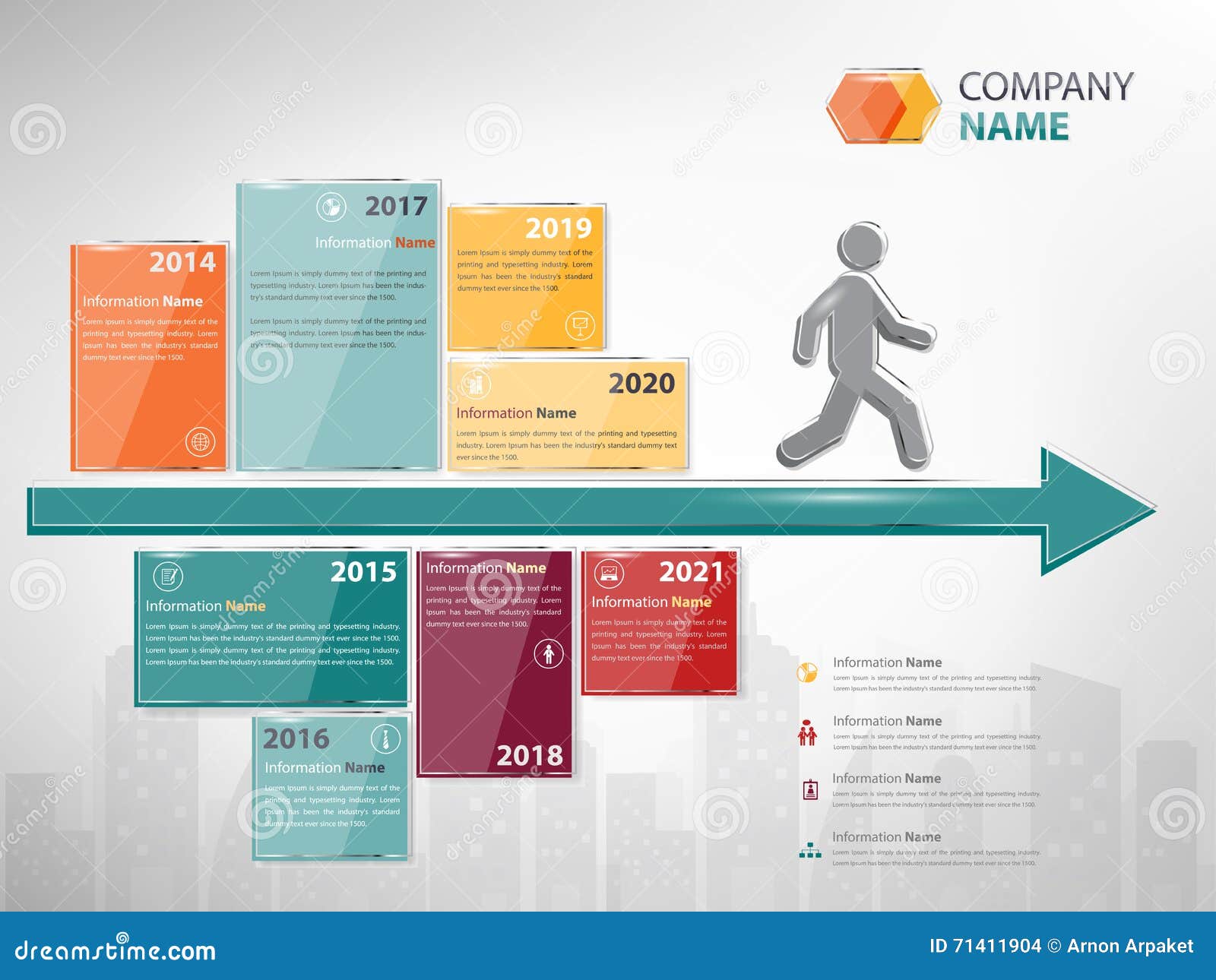 Meilenstein- Und Zeitachsefirma Infographic Vektor Abbildung ...