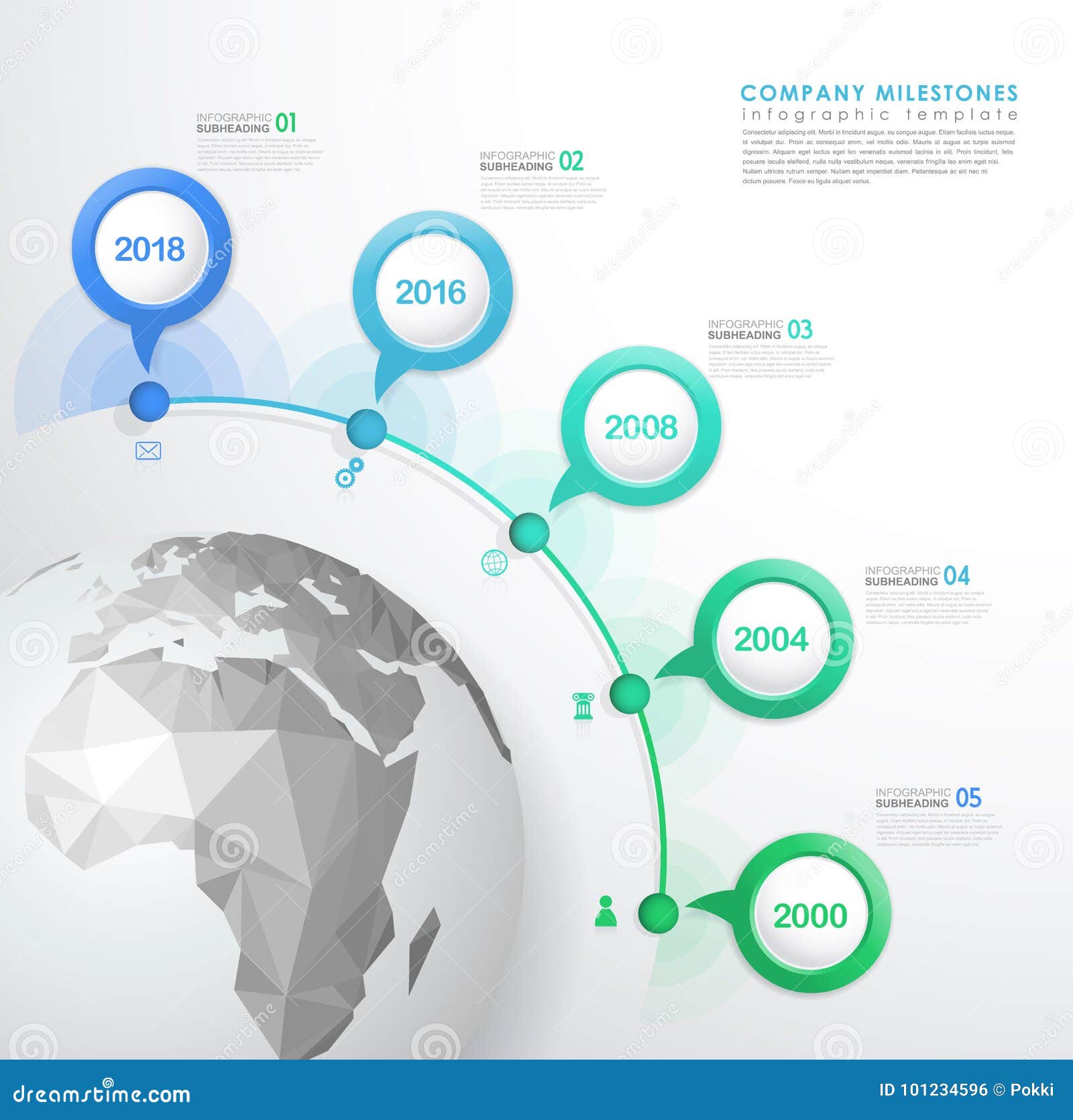 MEILENSTEIN-Zeitlinie Vektorschablone Infographic Start Vektor ...