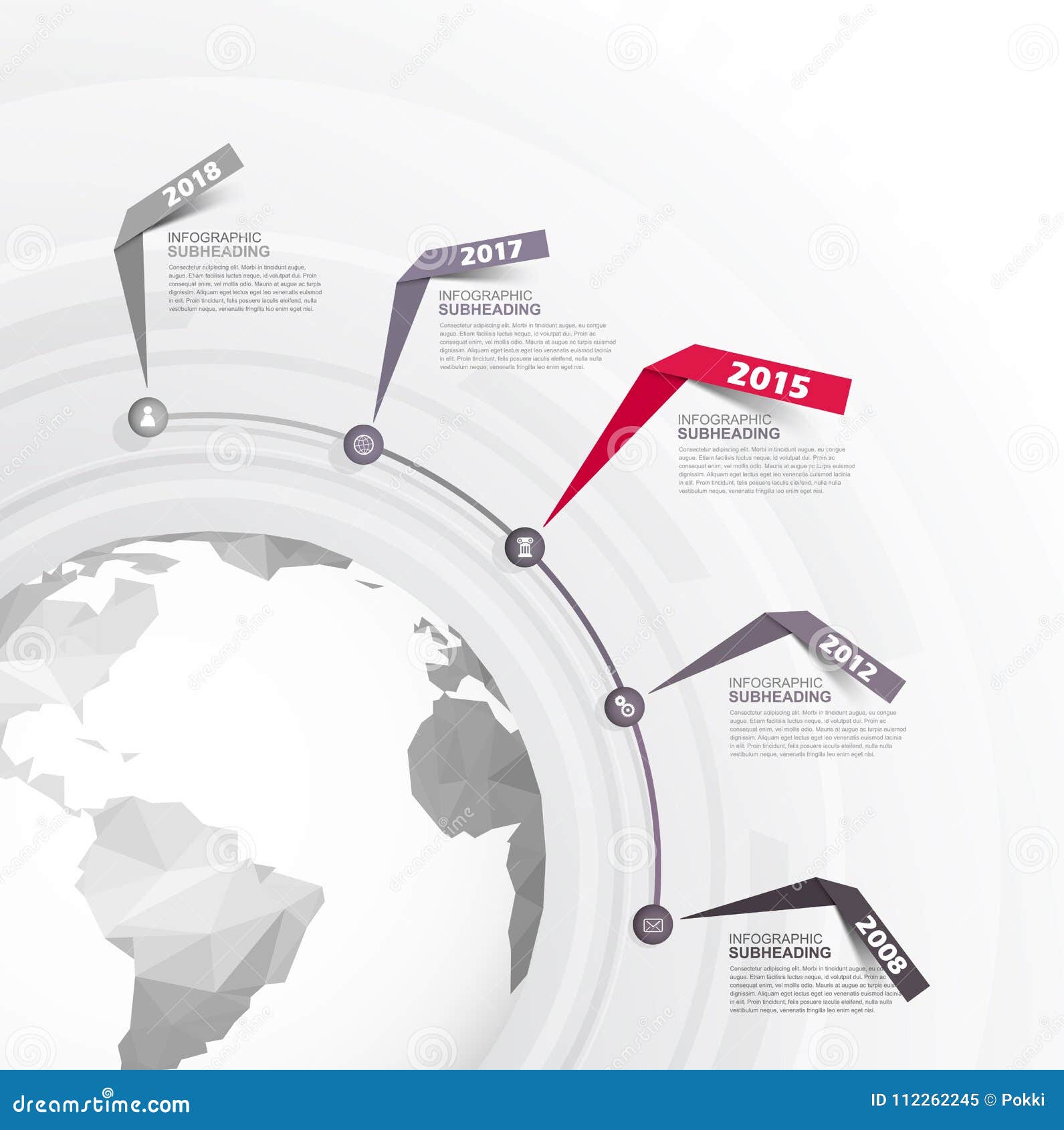 MEILENSTEIN-Zeitlinie Vektorschablone Infographic Start Vektor ...