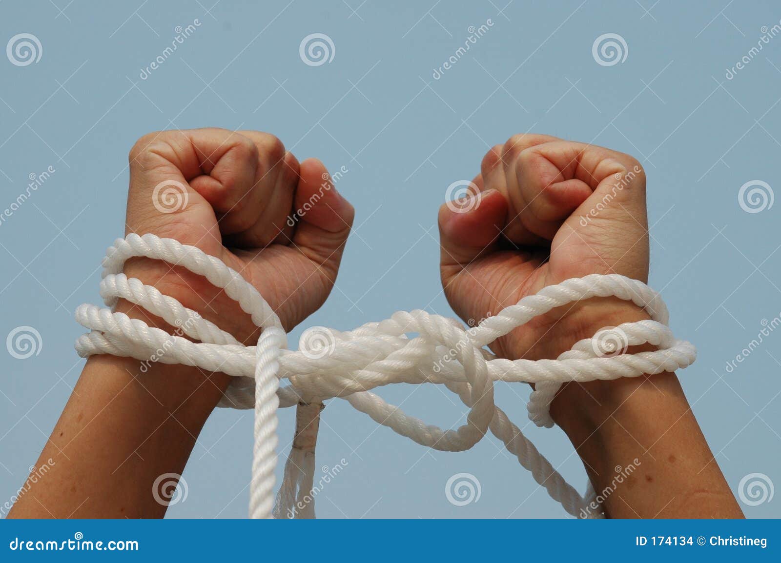 Meine Hände Werden Gebunden Stockfoto - Bild von bürokratie, gehemmt ...