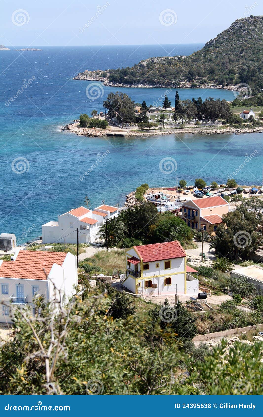 Meis Island Harbour stock photo. Image of sunny, scene - 24395638