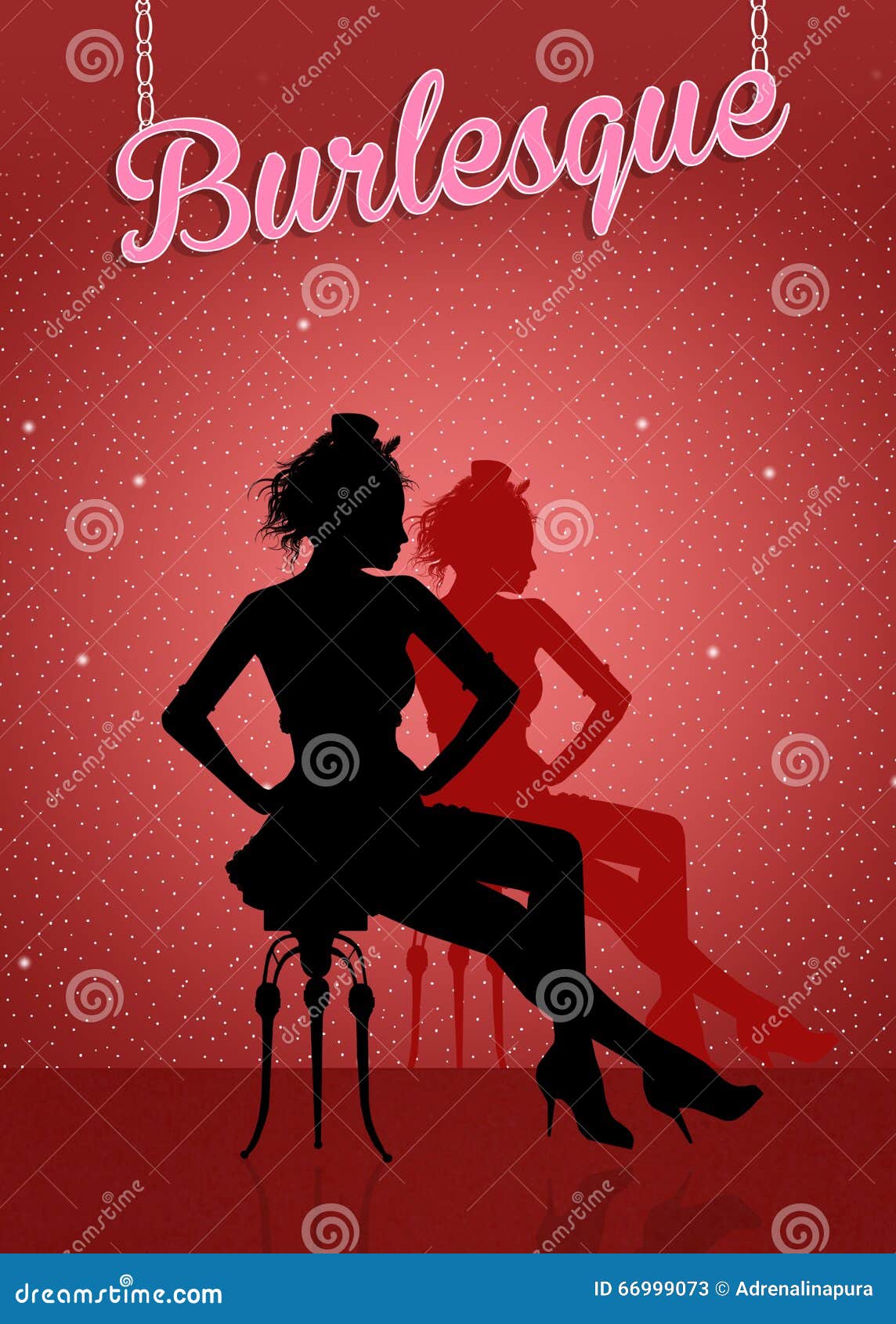 Meisje burlesk dansen stock illustratie. Illustration of verleidelijk ...