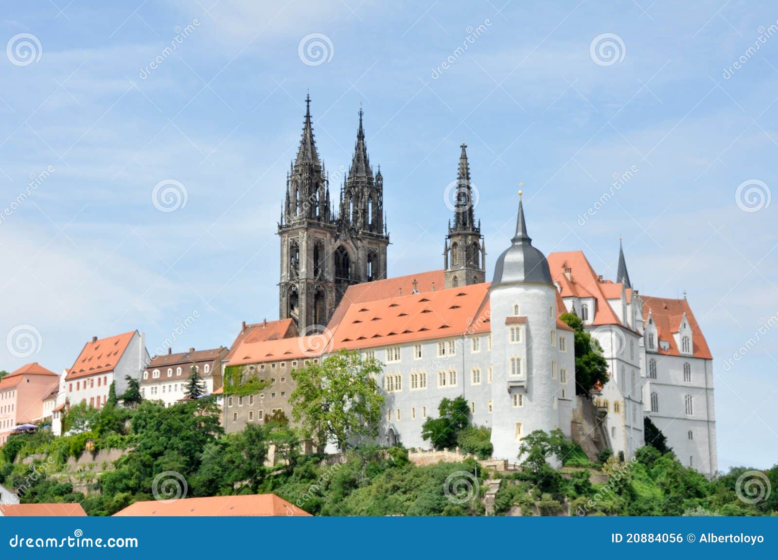 Meissen, Saxony (Germany) stock photo. Image of mountain - 20884056