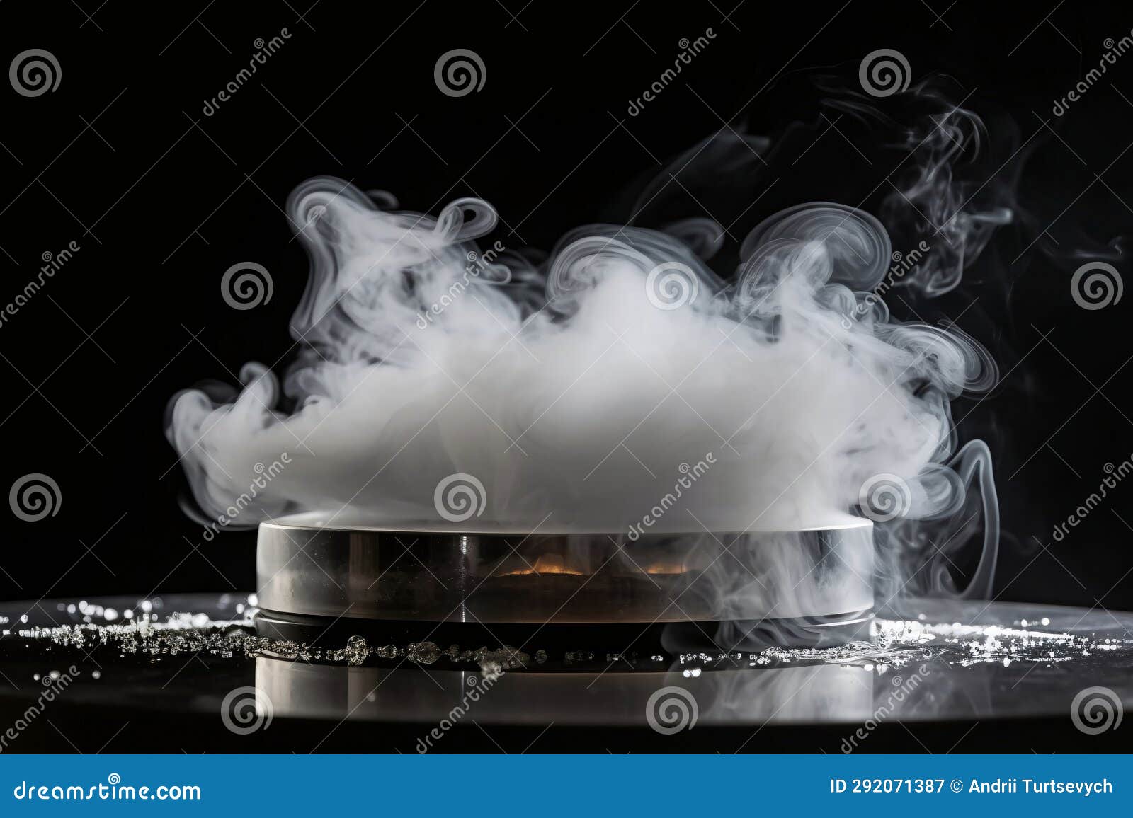 Superconducting Magnet Levitates Over Liquid Nitrogen - AI Generated ...