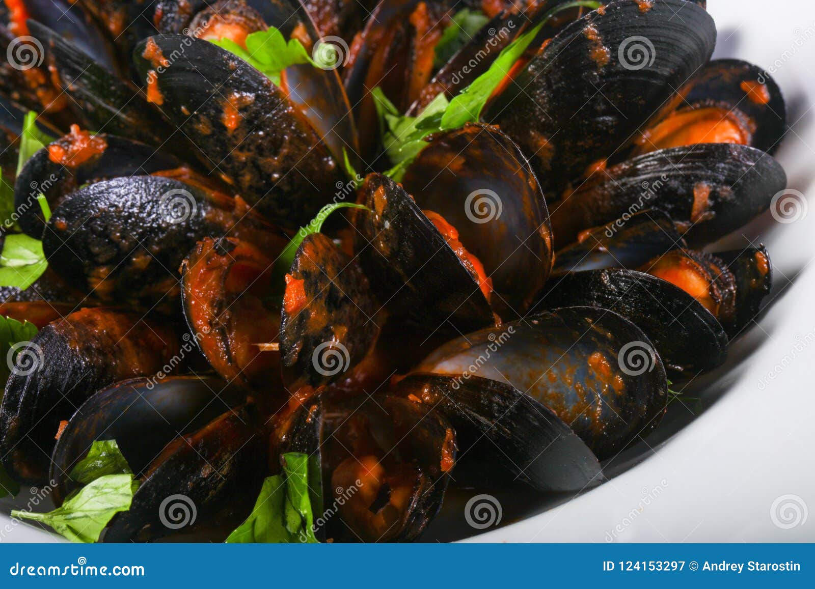 Mejillones negros sabrosos imagen de archivo. Imagen de alimento ...