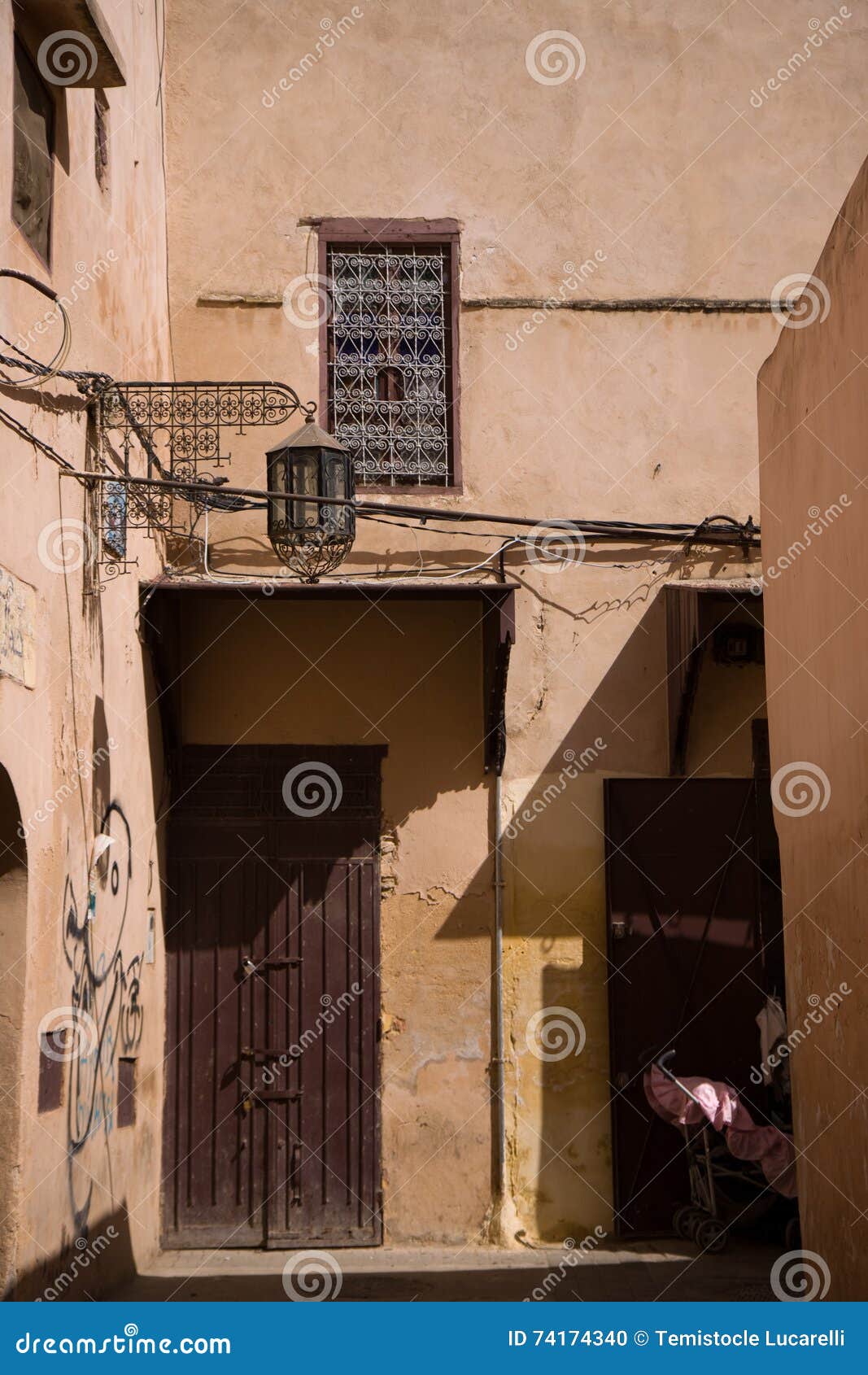 Meknes ally stock photo. Image of mosque, arabian, medieval - 74174340