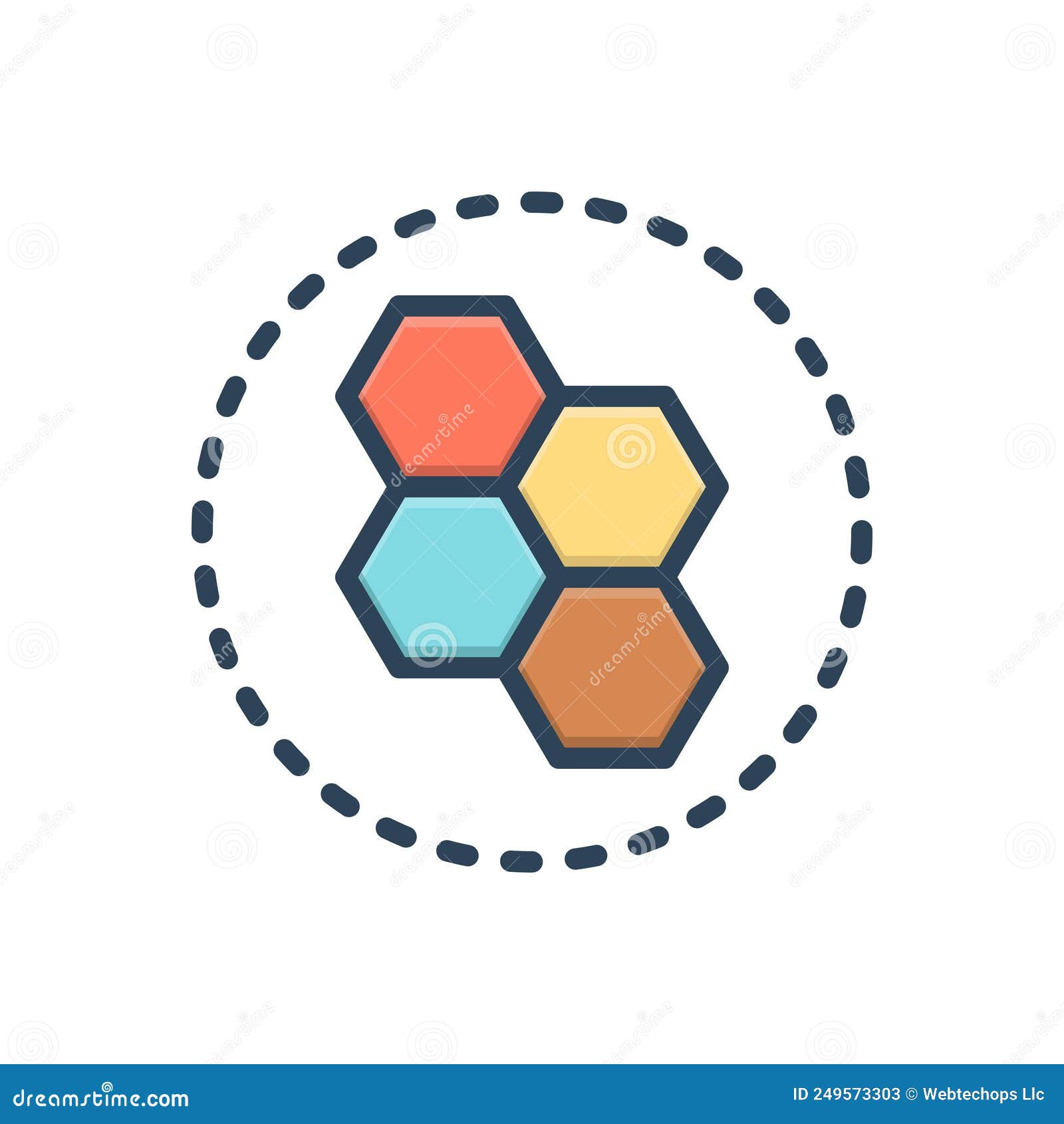 Color Illustration Icon for Mel, Combine and Modulate Stock Vector ...