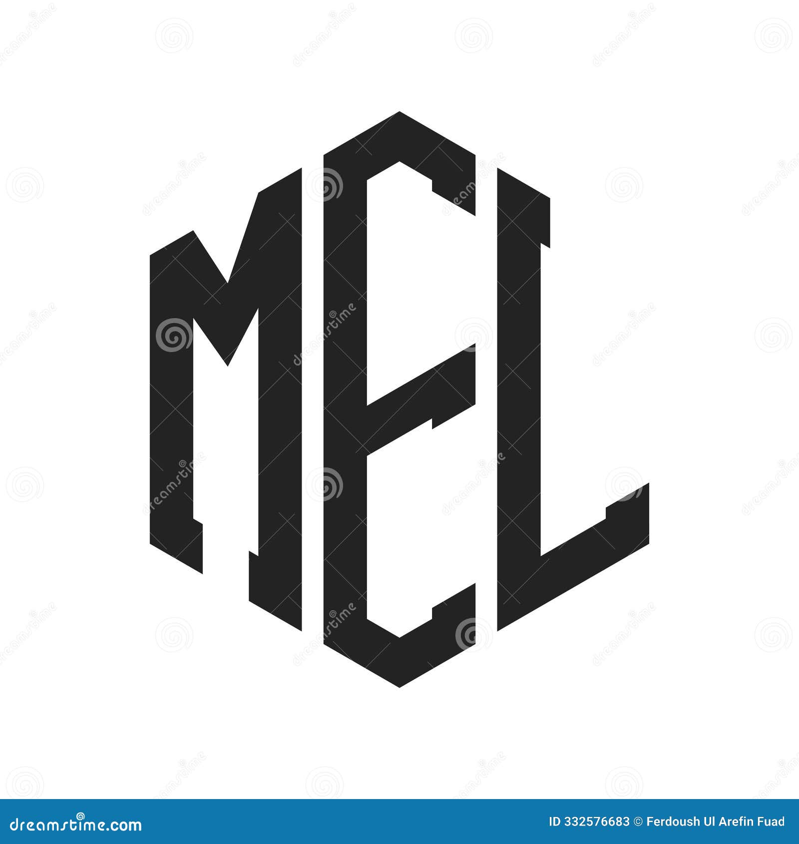 MEL Logo Design. Initial Letter MEL Monogram Logo Using Hexagon Shape ...