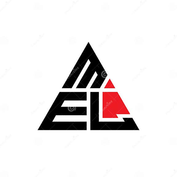MEL Triangle Letter Logo Design with Triangle Shape. MEL Triangle Logo ...