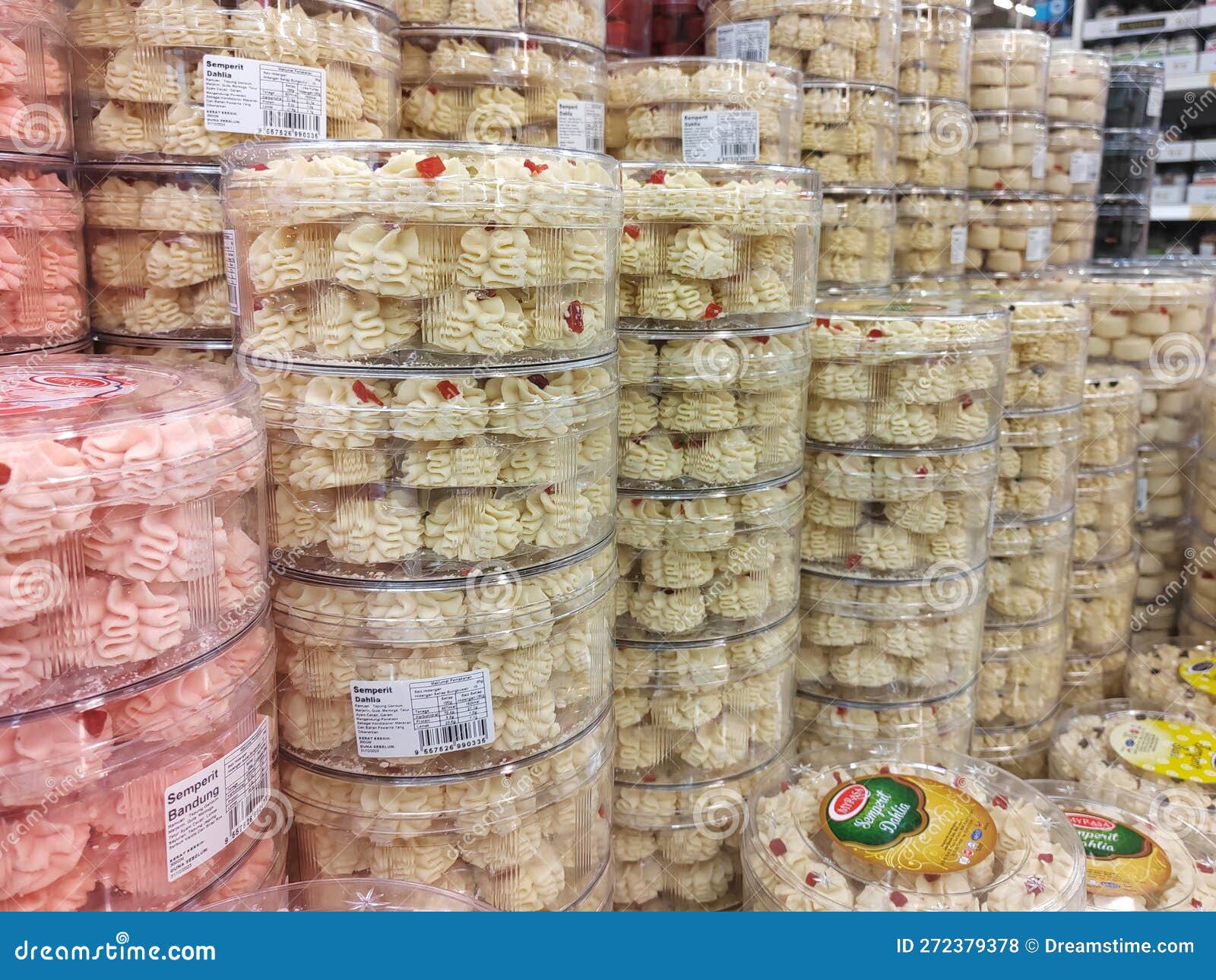 The Biscuits are Sold in Transparent Plastic Containers and are Sorted ...