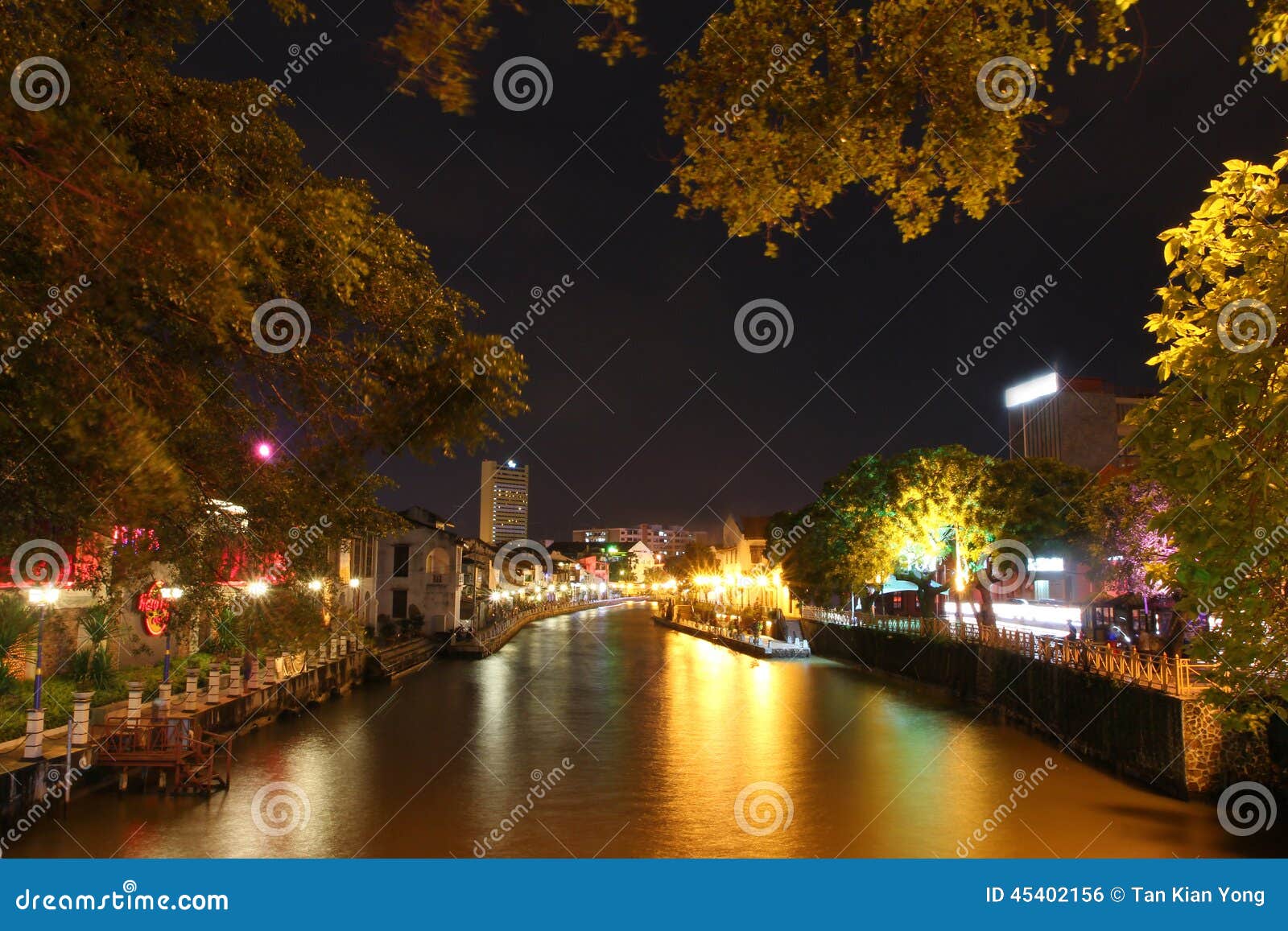 Melaka at night, Malaysia stock photo. Image of tour - 45402156