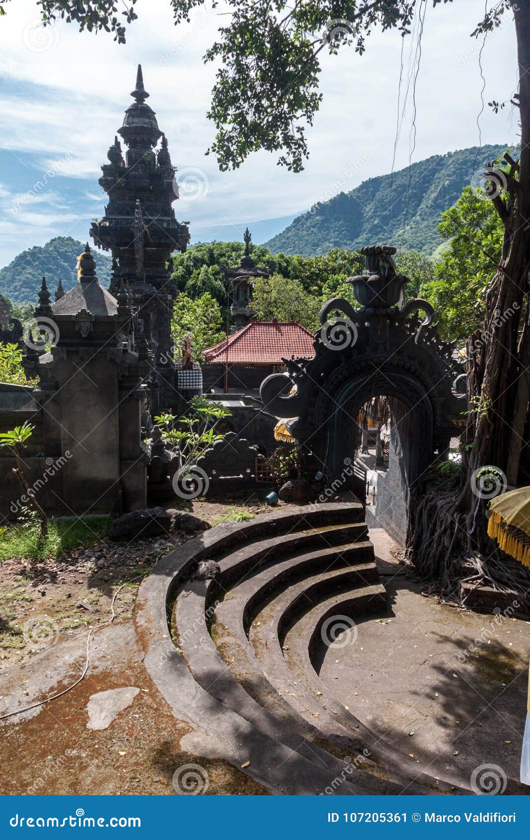 Melanting temple stock image. Image of priest, visit - 107205361