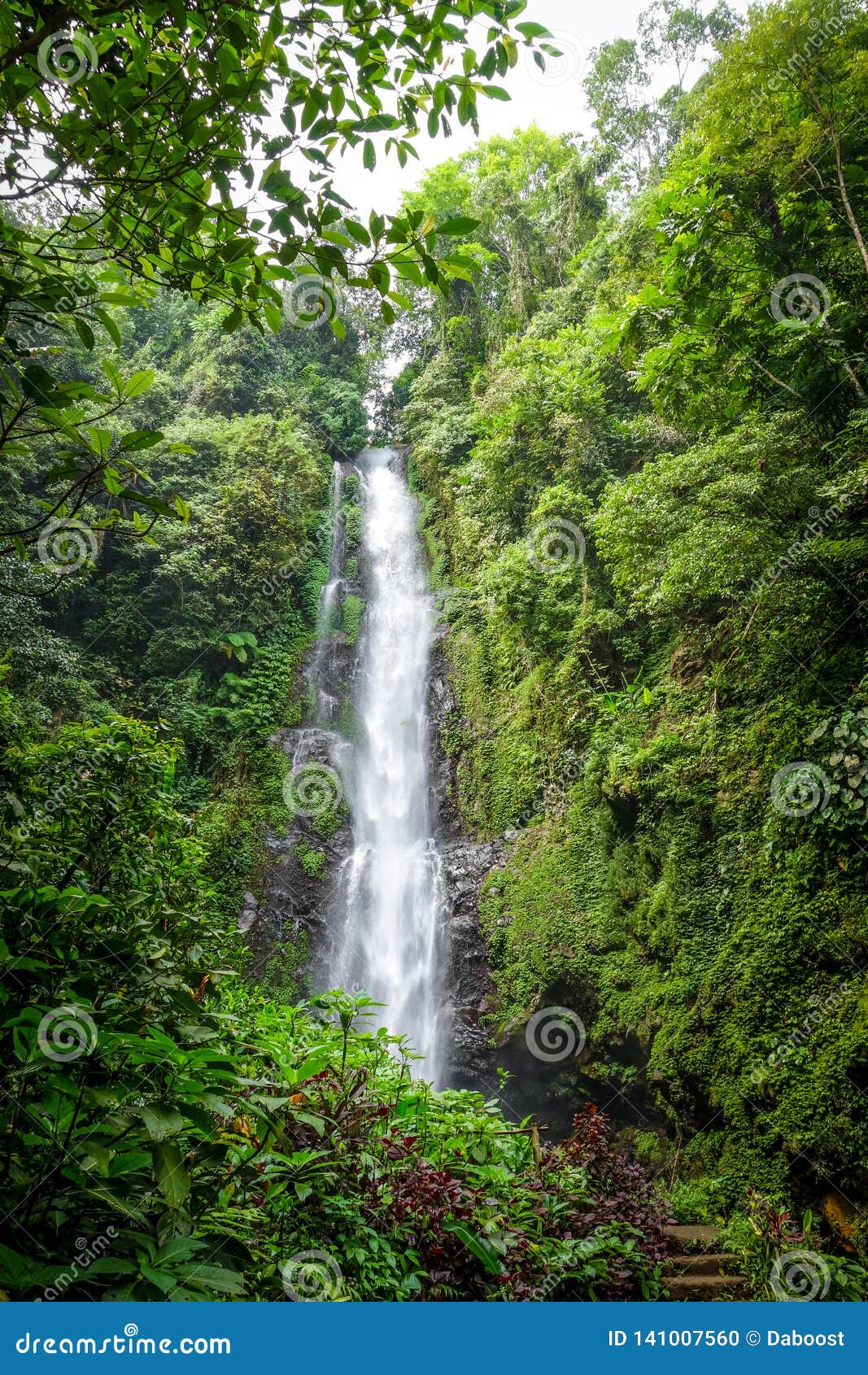 Melanting Waterfall, Munduk, Bali, Indonesia Stock Photo - Image of ...