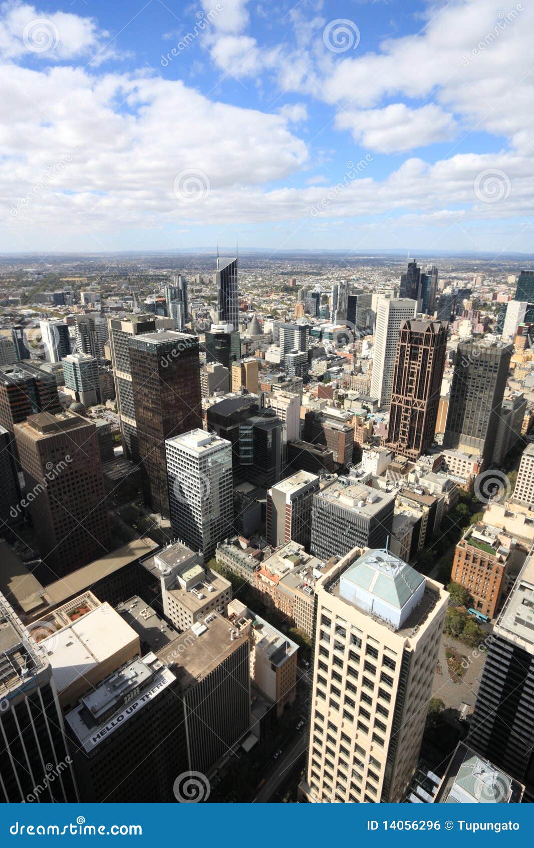 Melbourne aerial view stock photo. Image of buildings - 14056296