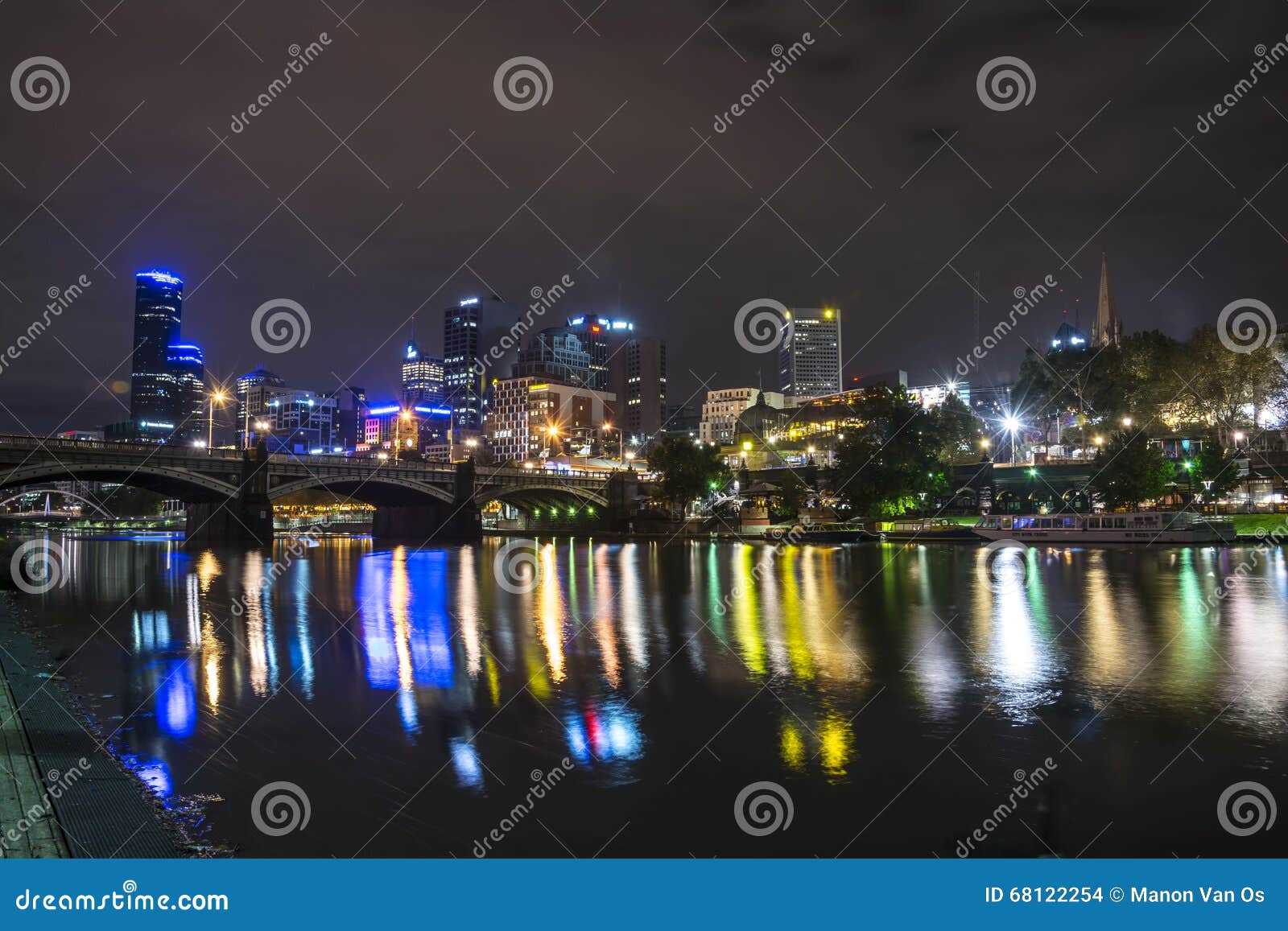 MELBOURNE, AUSTRALIA - APRIL 2014: Skyline by Night Editorial Stock ...
