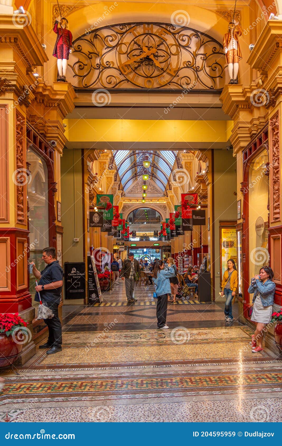MELBOURNE, AUSTRALIA, DECEMBER 31, 2019: People are Strolling through ...