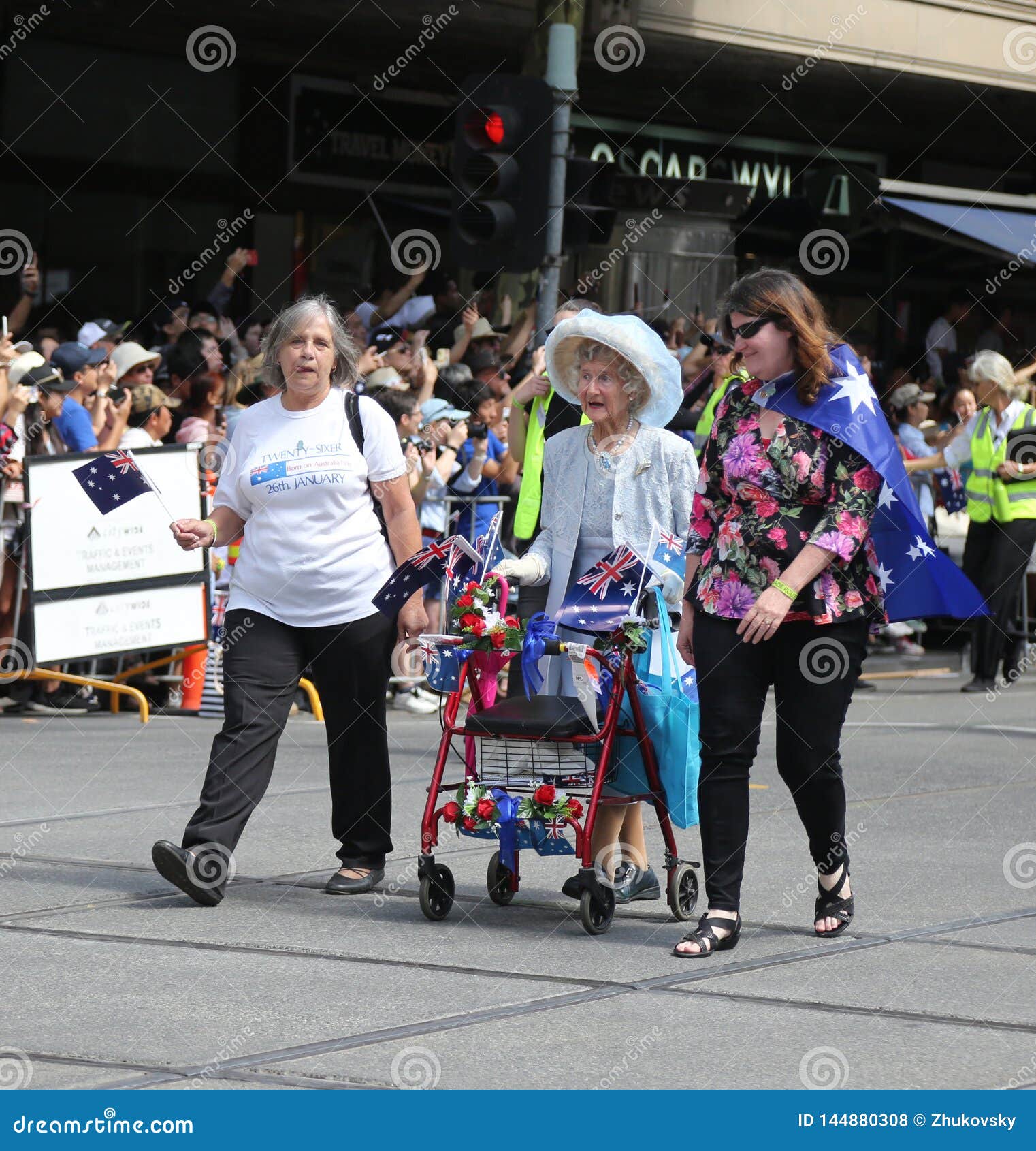 Participants Marching during 2019 Australia Day Parade in Melbourne ...