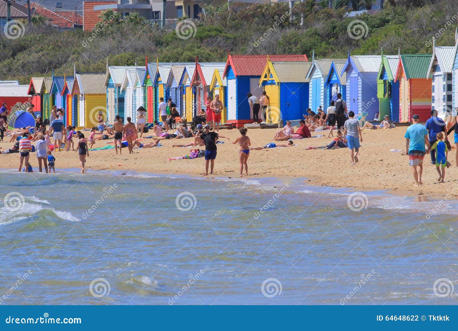 Melbourne Beach Bathing Box Australia Editorial Photography - Image of ...