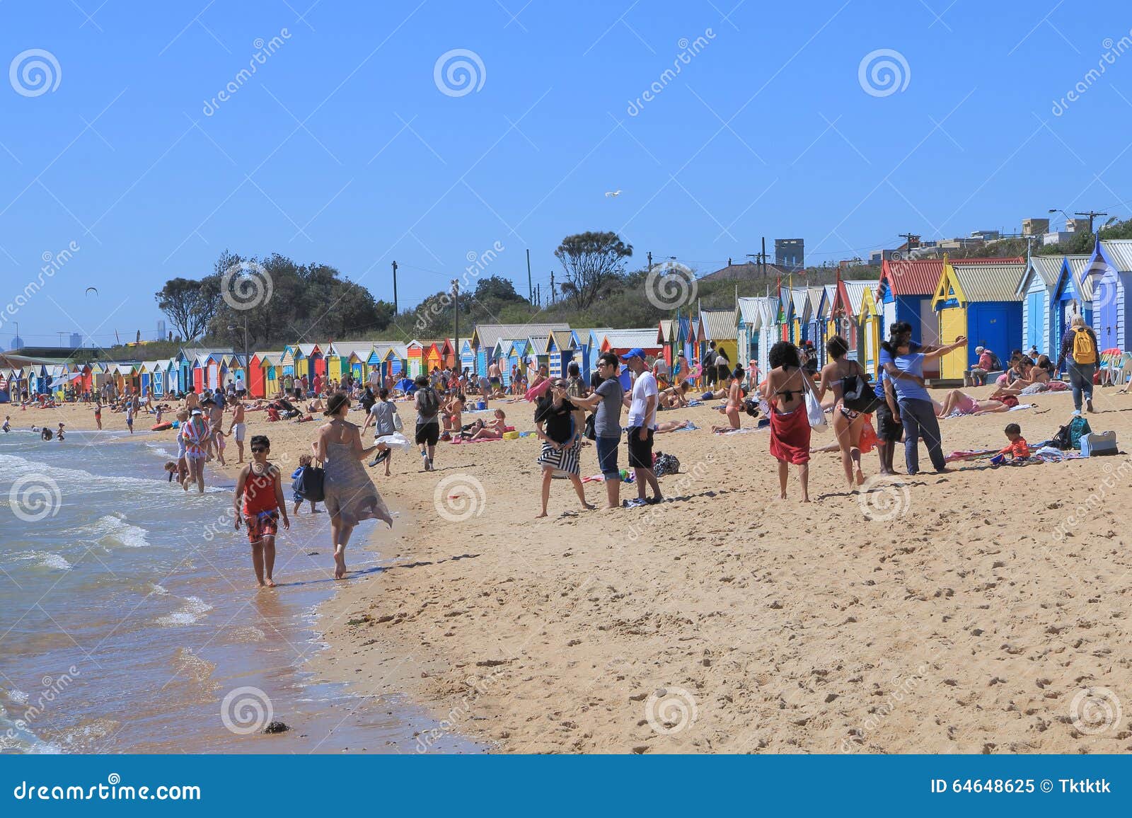 Melbourne Beach Bathing Box Australia Editorial Image - Image of ...