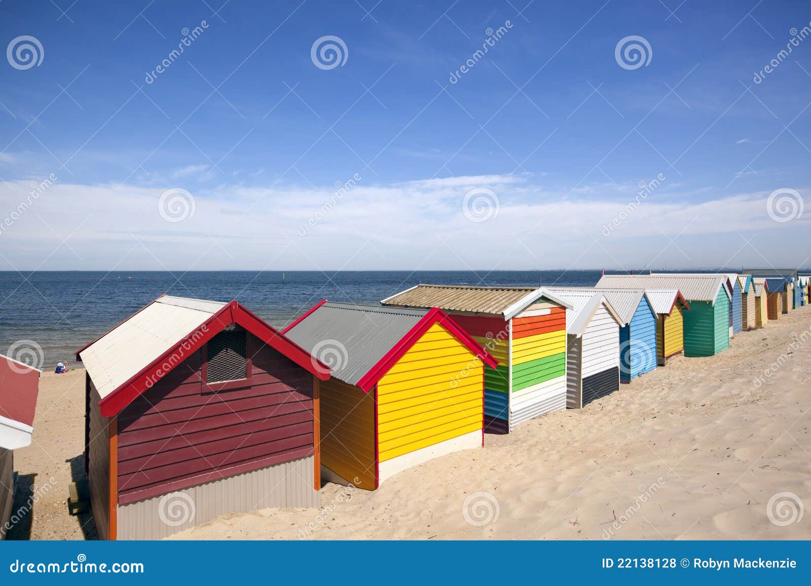 Melbourne Beach Boxes Stock Photo | CartoonDealer.com #22138128