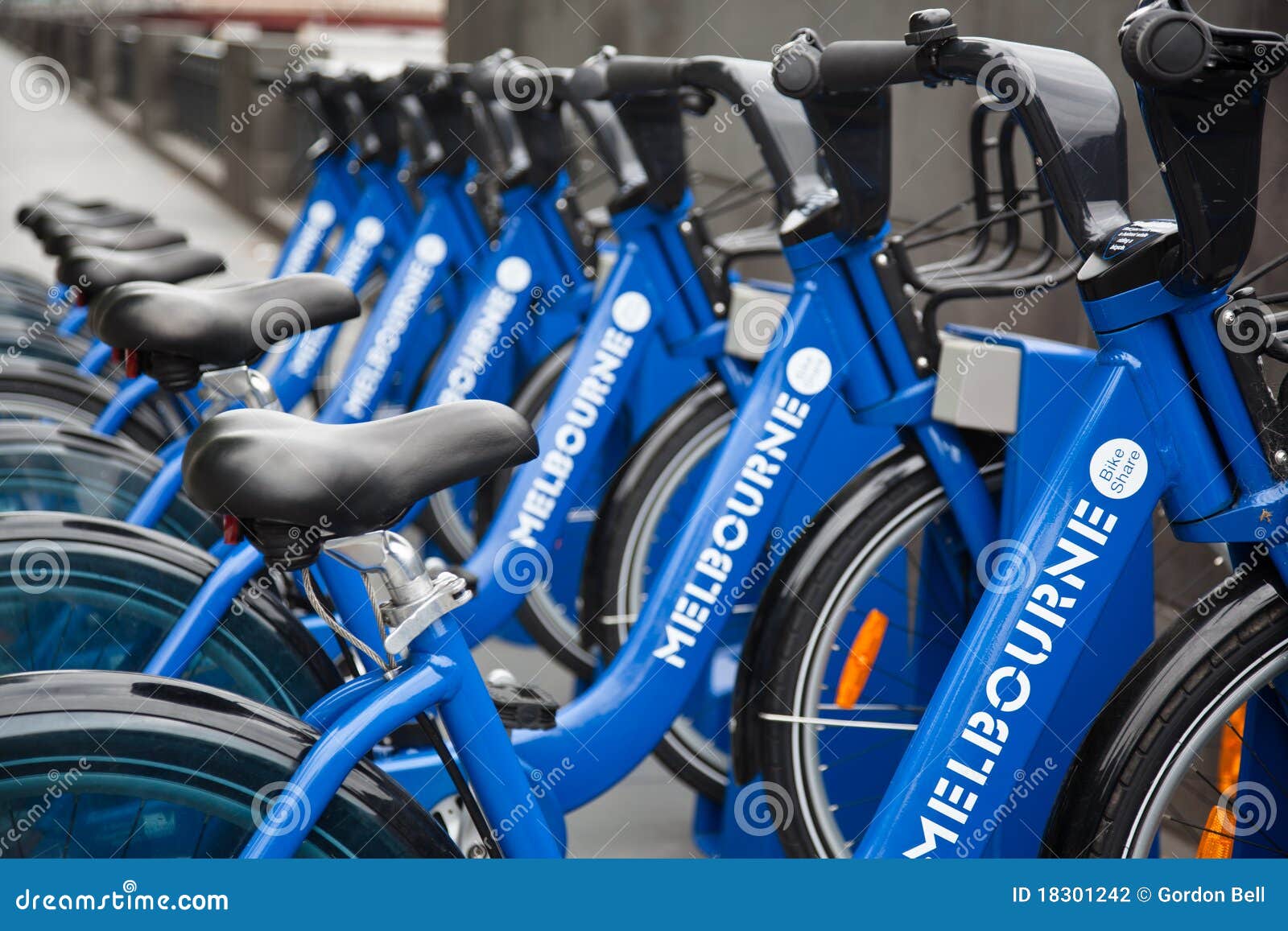 Melbourne Bike Share editorial photography. Image of bicycle - 18301242