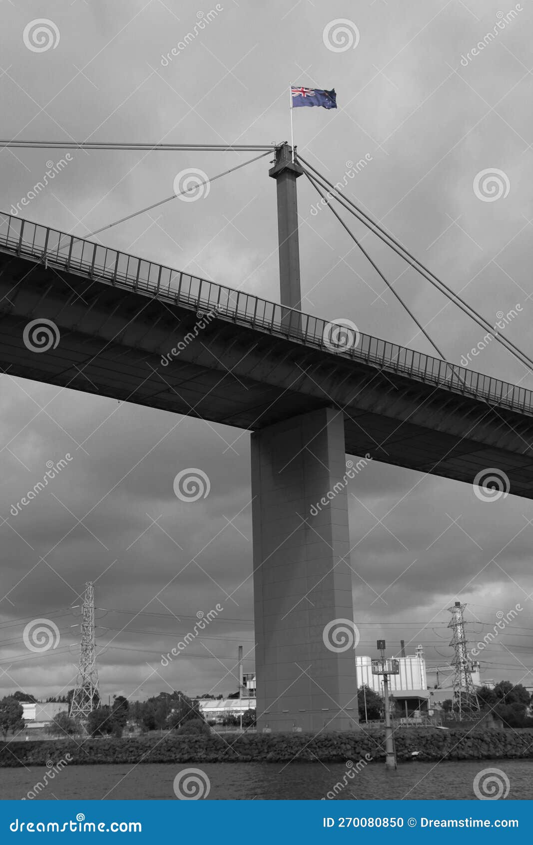 Melbourne Bridge in Victoria Australia Stock Photo - Image of road ...