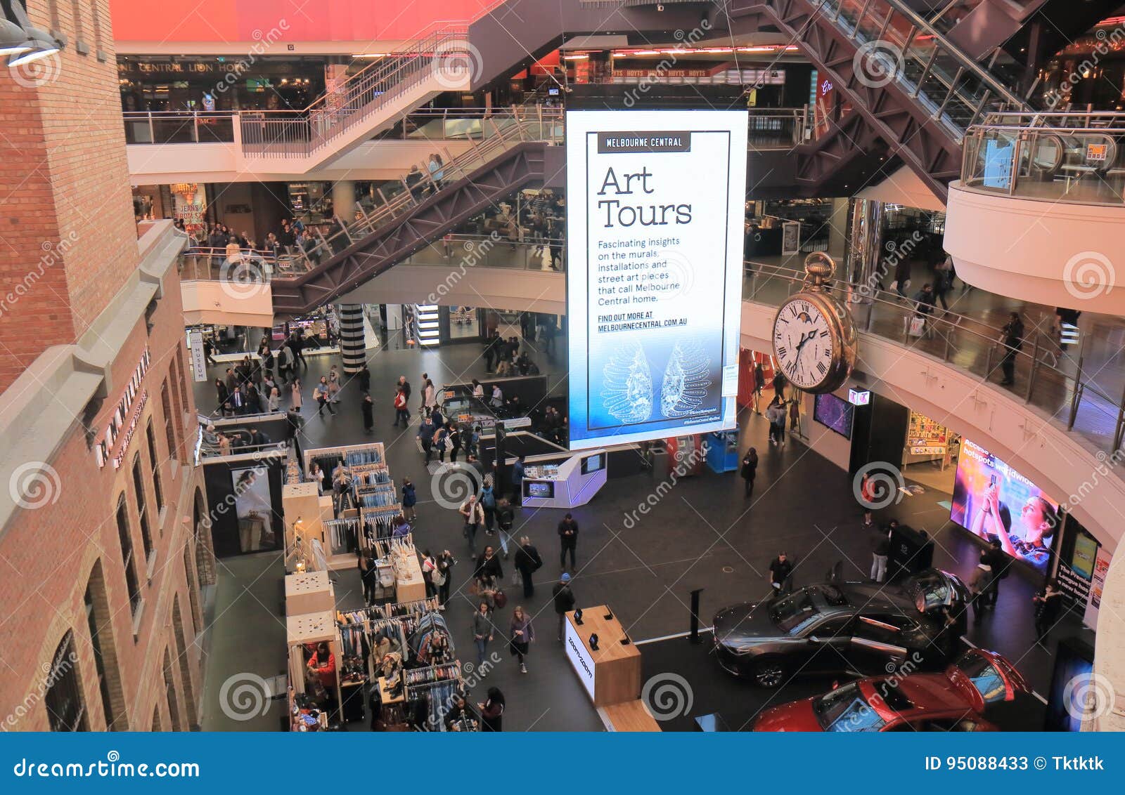 Melbourne Central Shopping Mall Australia Editorial Stock Photo - Image ...