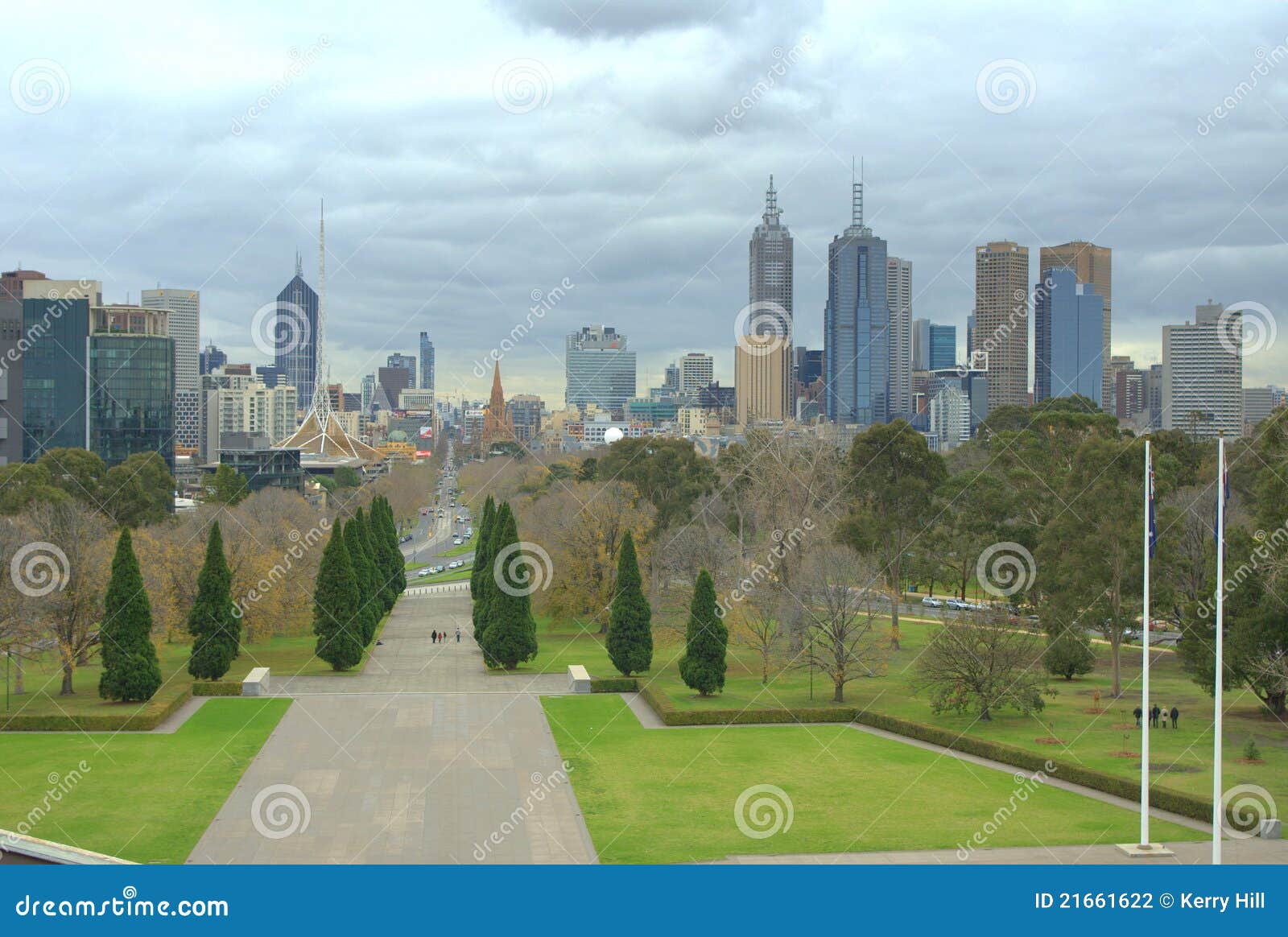 Melbourne city stock photo. Image of outside, metropolis - 21661622
