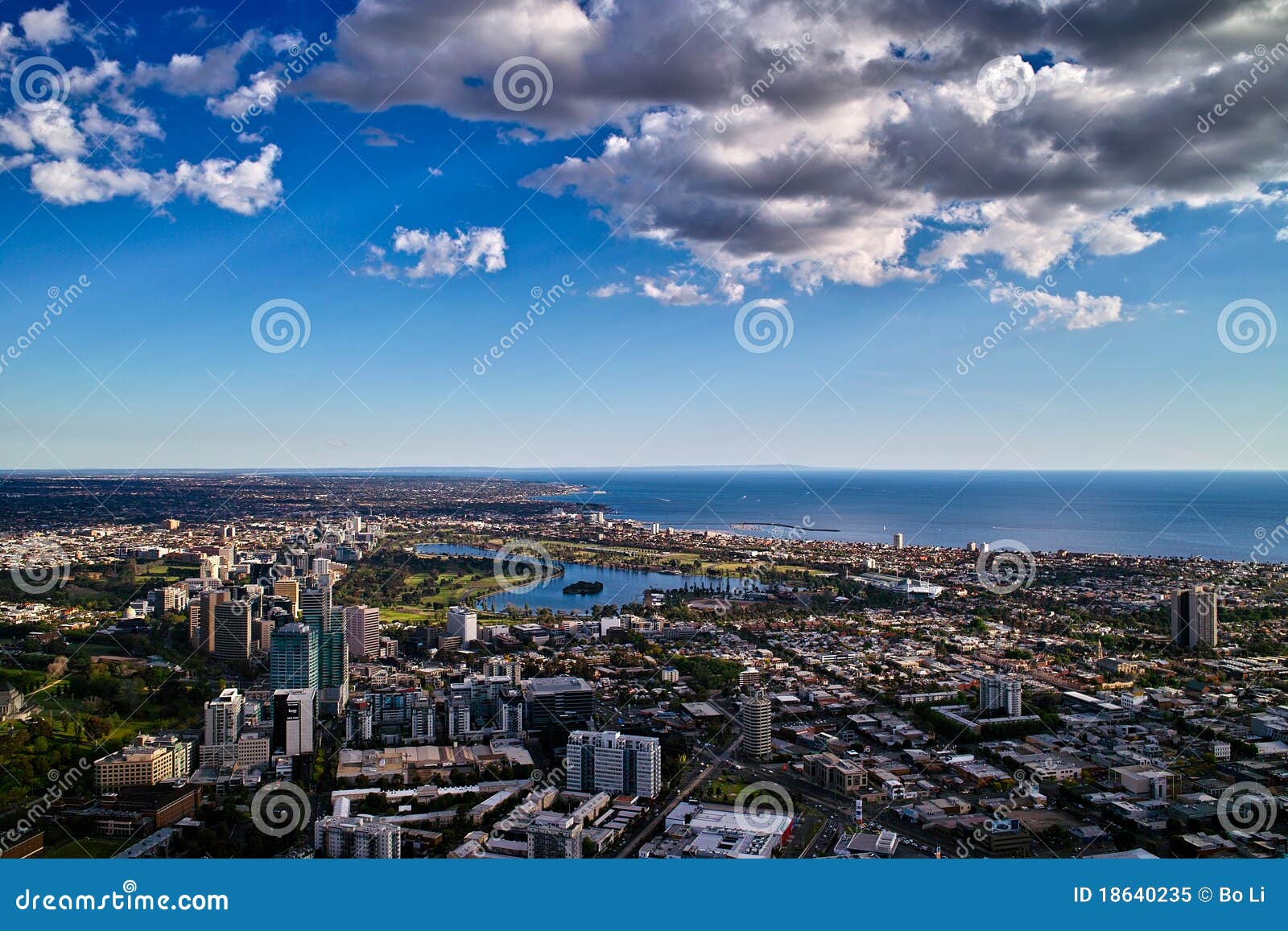 Melbourne City View editorial image. Image of river, melbourne - 18640235