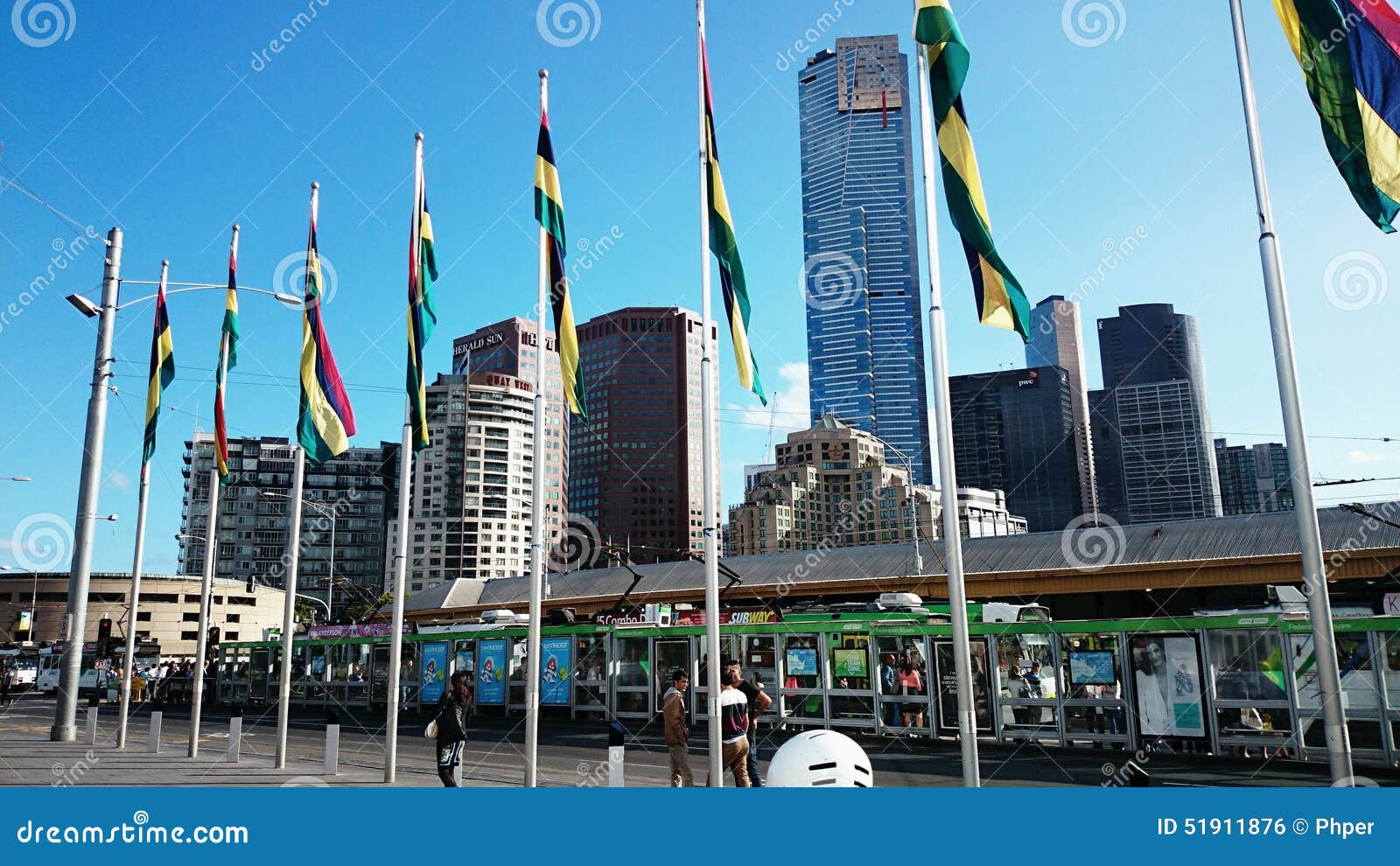 Melbourne Federation Square Editorial Photo - Image of australia ...