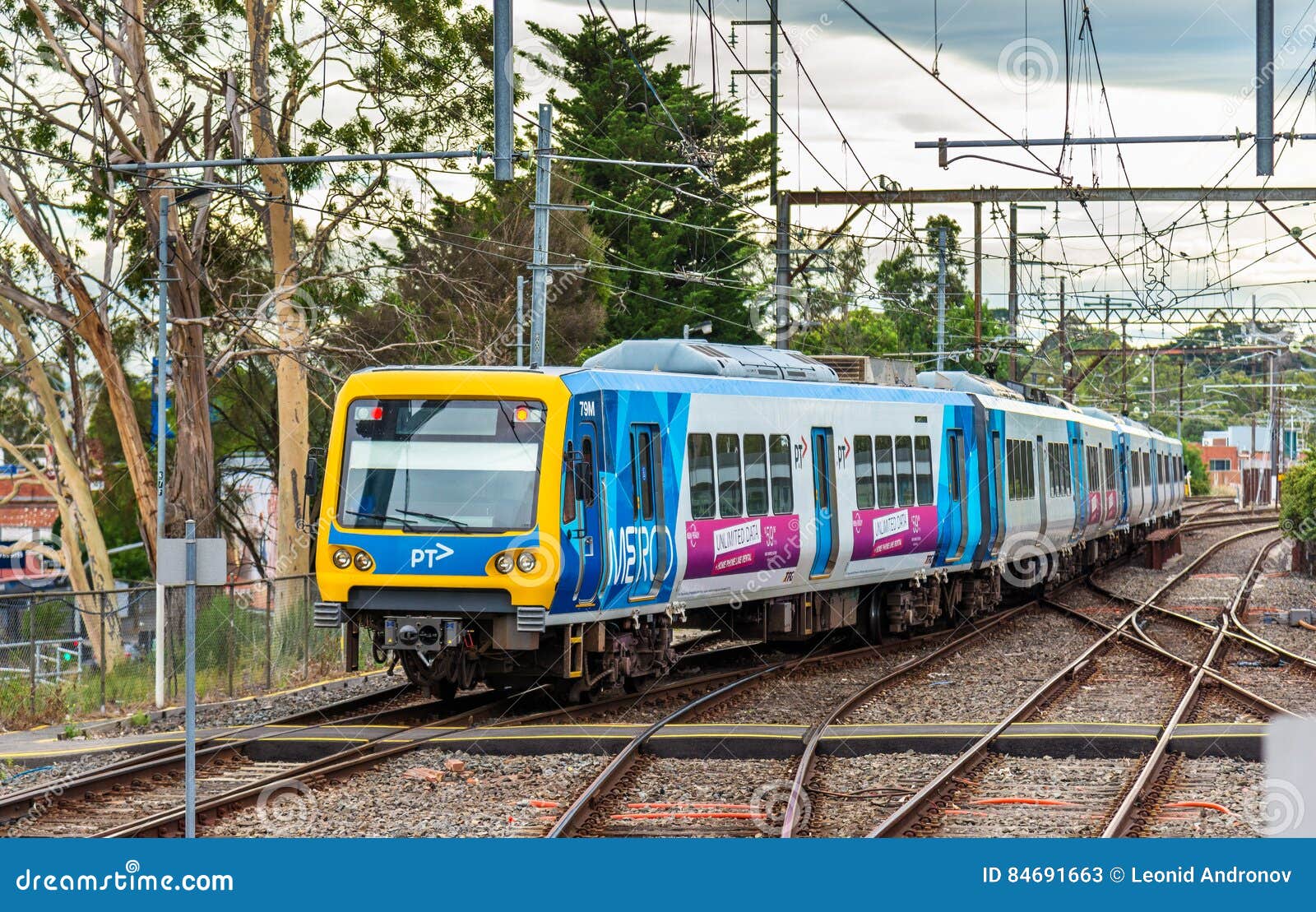 Melbourne Metro Train at Ringwood Station, Australia Editorial Stock ...