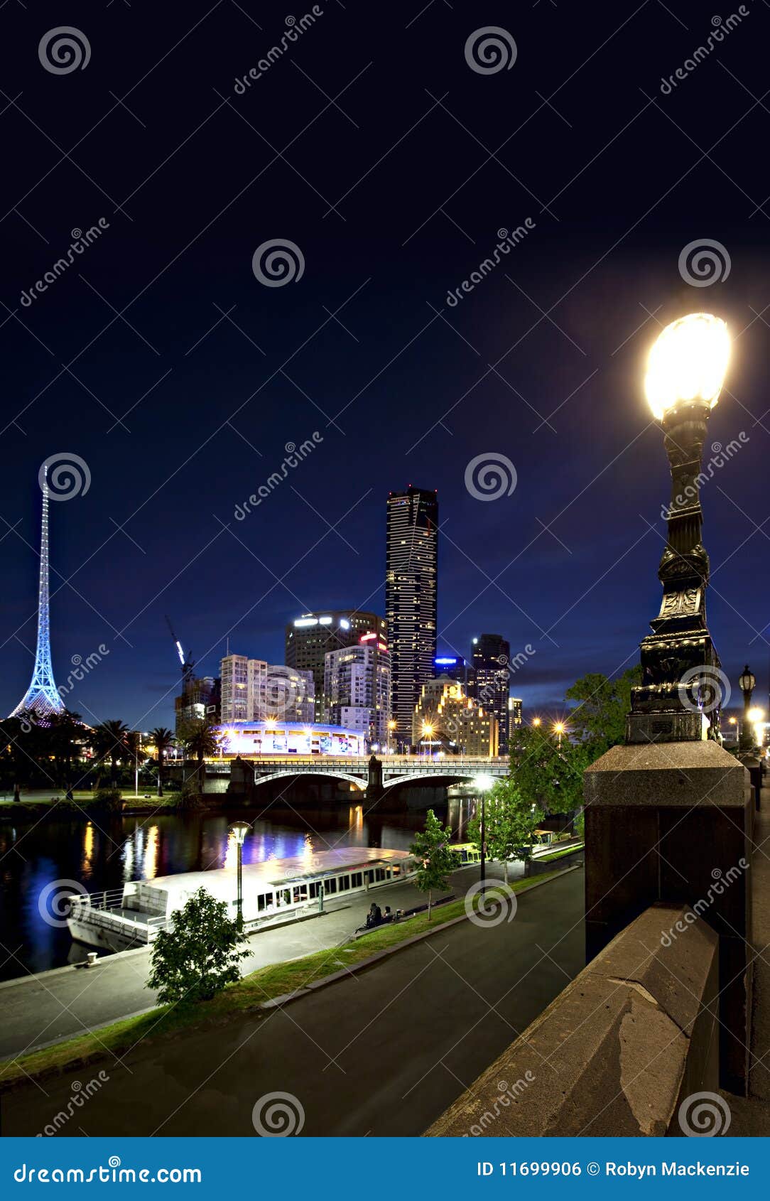 Melbourne by Night stock photo. Image of princes, long - 11699906