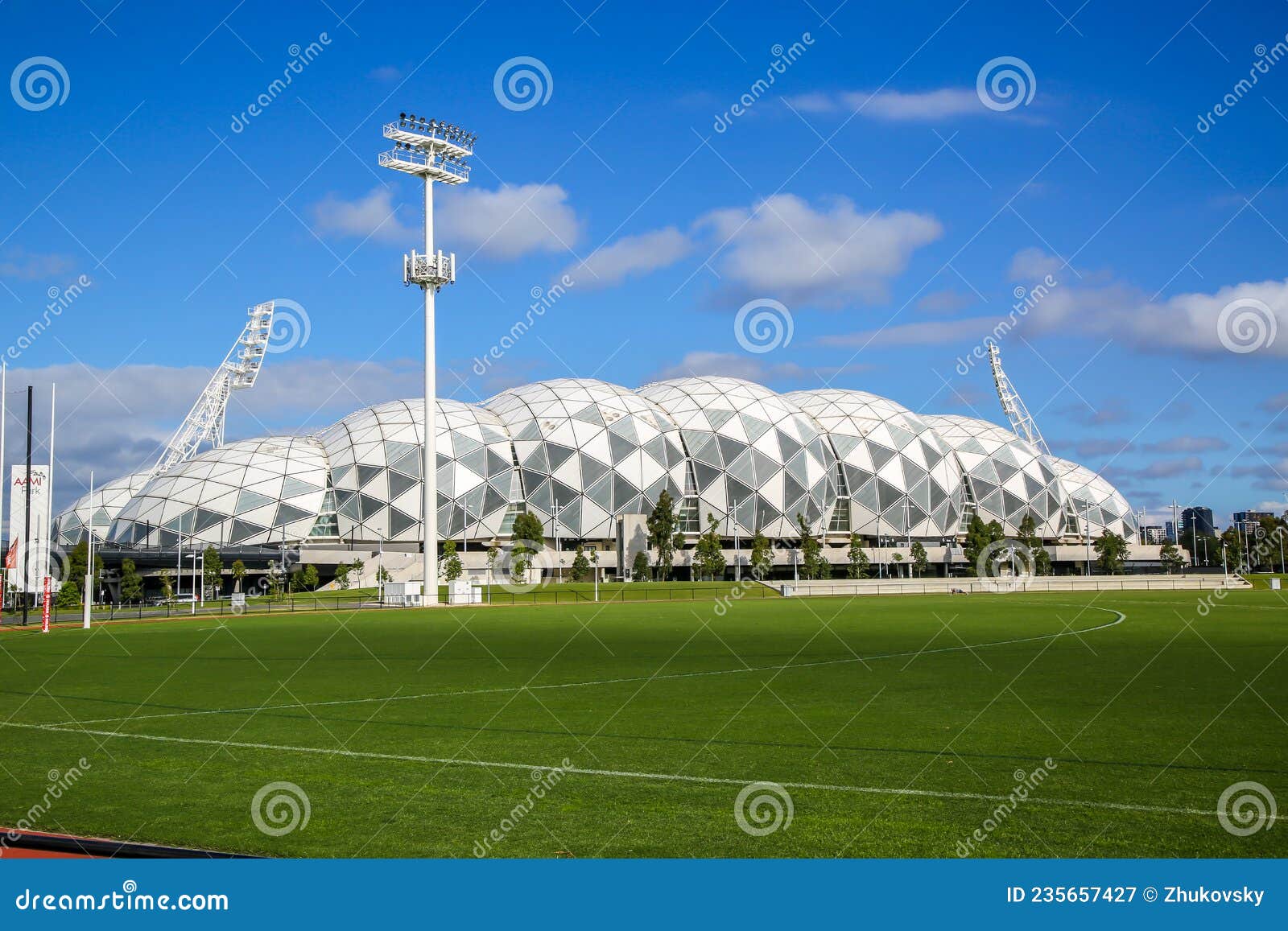 The Melbourne Rectangular Stadium, Also Known As AAMI Park in Melbourne ...