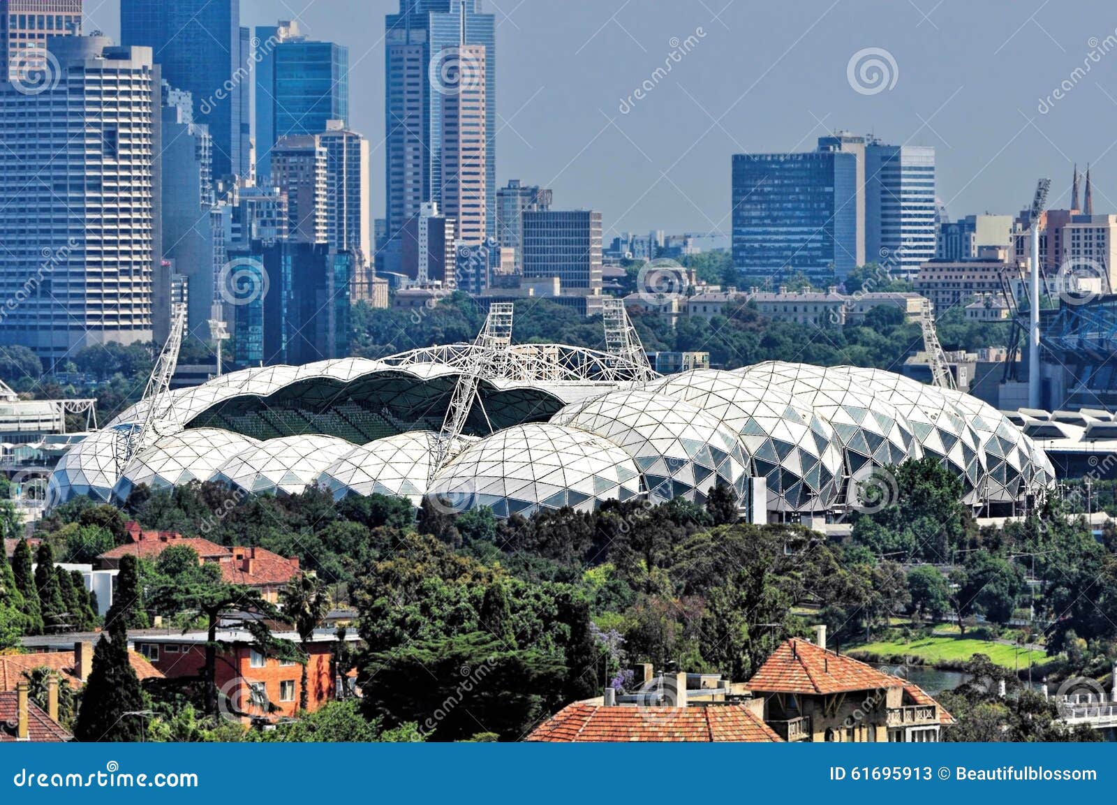 The Melbourne Rectangular Stadium. Editorial Stock Photo - Image of ...