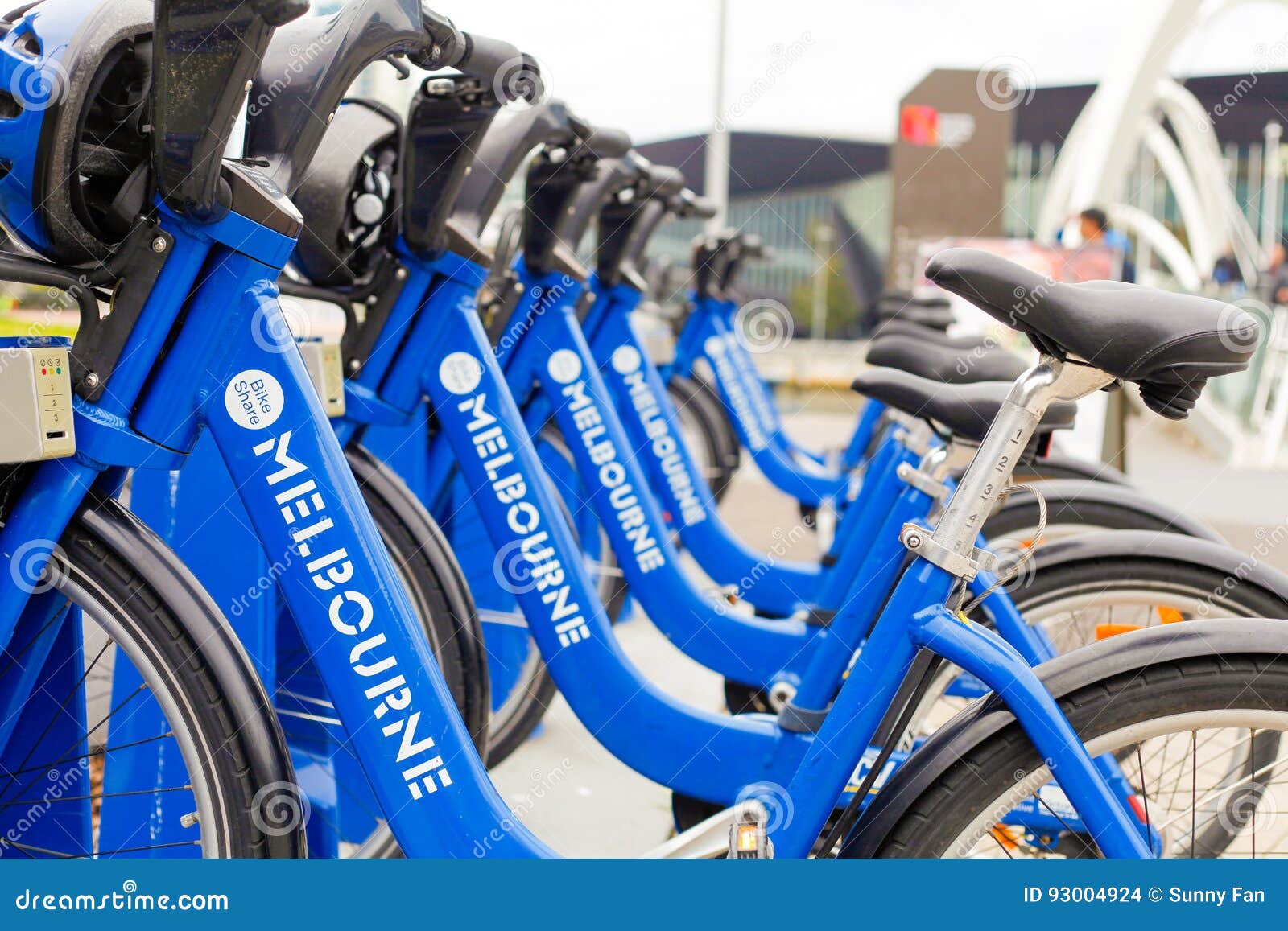 Melbourne Share Bike editorial stock image. Image of safty - 93004924