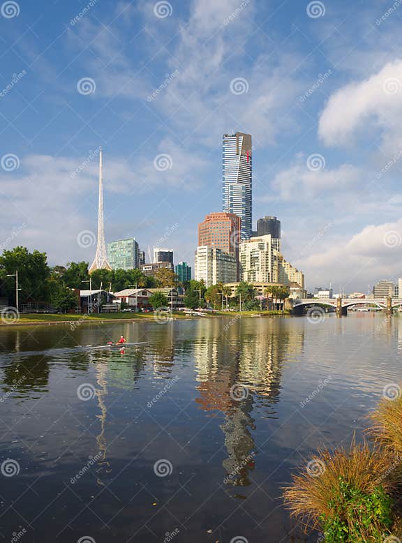 Melbourne in spring stock photo. Image of business, tourism - 50594712