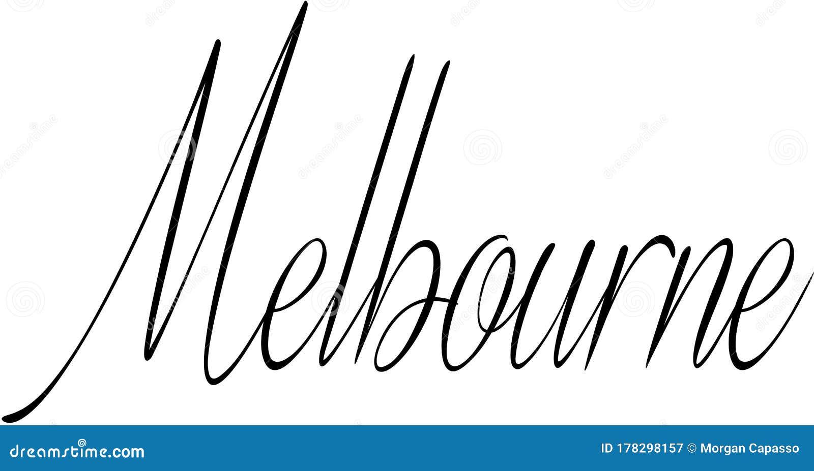 Melbourne Tect Sign Illustration Stock Vector - Illustration of ...
