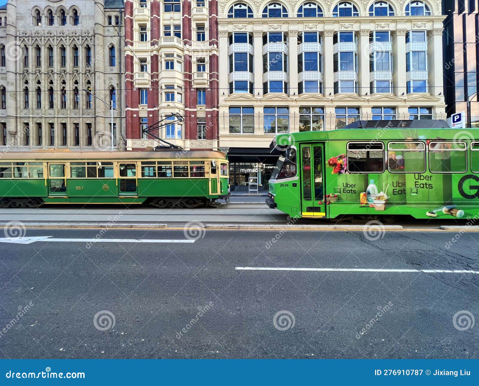 Melbourne tram system editorial photography. Image of public - 276910787