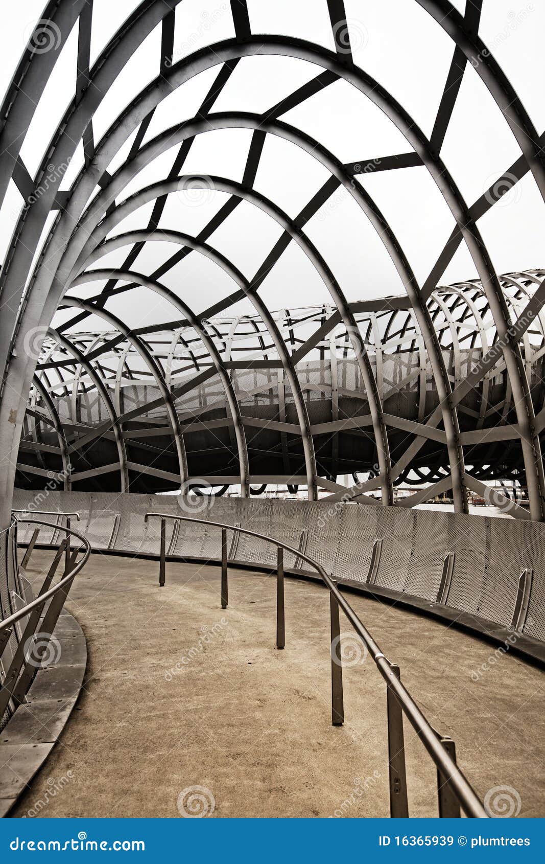 Melbourne, Webb Bridge Inside Stock Image - Image of black, crossing ...