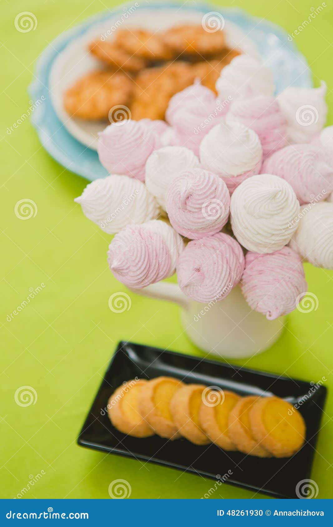 Melcocha Rosada Y Blanca Hecha En Casa Foto de archivo - Imagen de ...