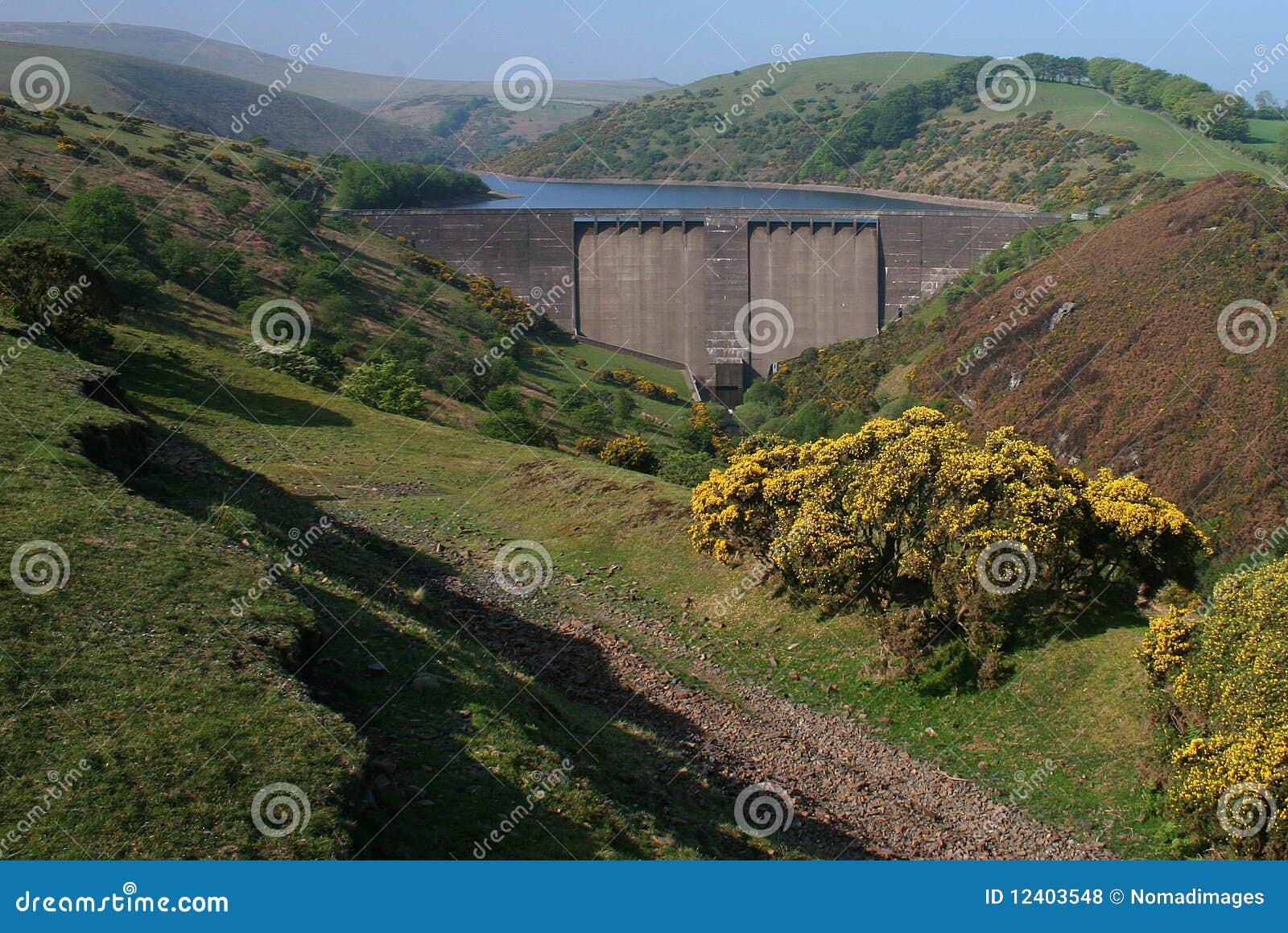 Meldon Dam Near Okehampton Devon Stock Photo - Image of quarry, cart ...