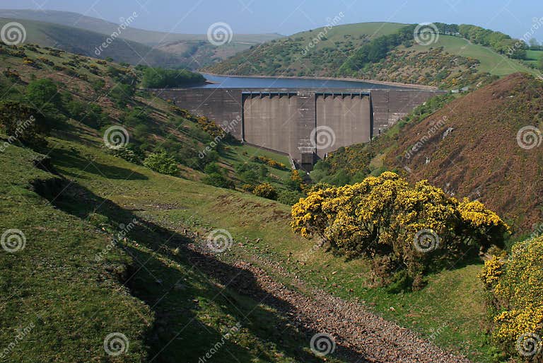 Meldon Dam Near Okehampton Devon Stock Photo - Image of quarry, cart ...