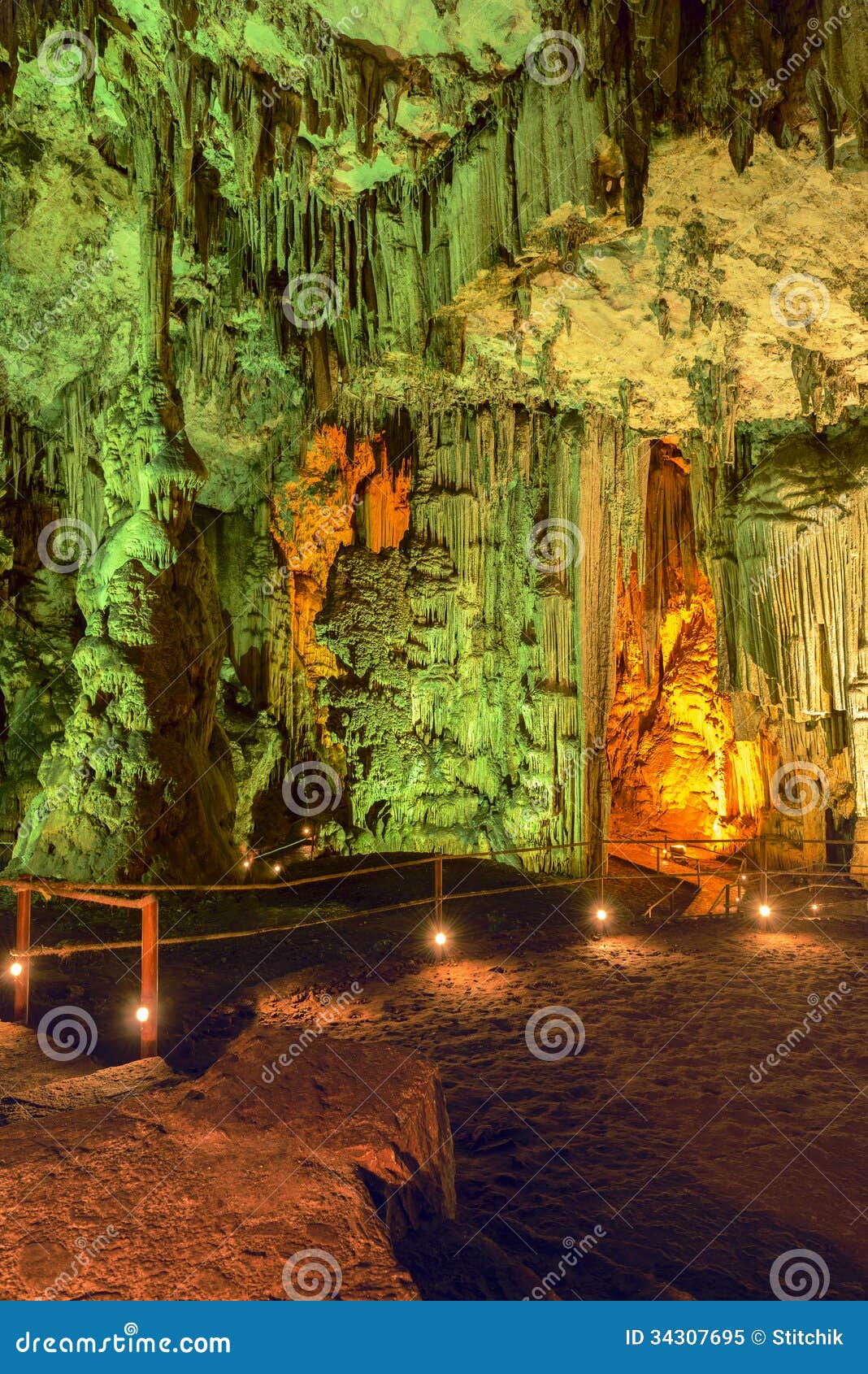 Melidoni Cave. Crete. Greece Stock Image - Image of color, inside: 34307695