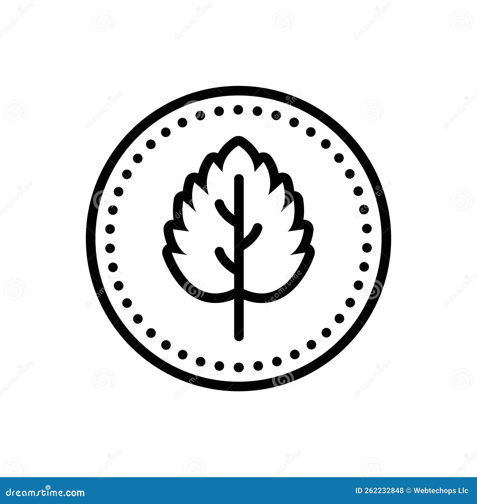 Black Line Icon for Melissa, Herbal and Medicine Stock Vector ...