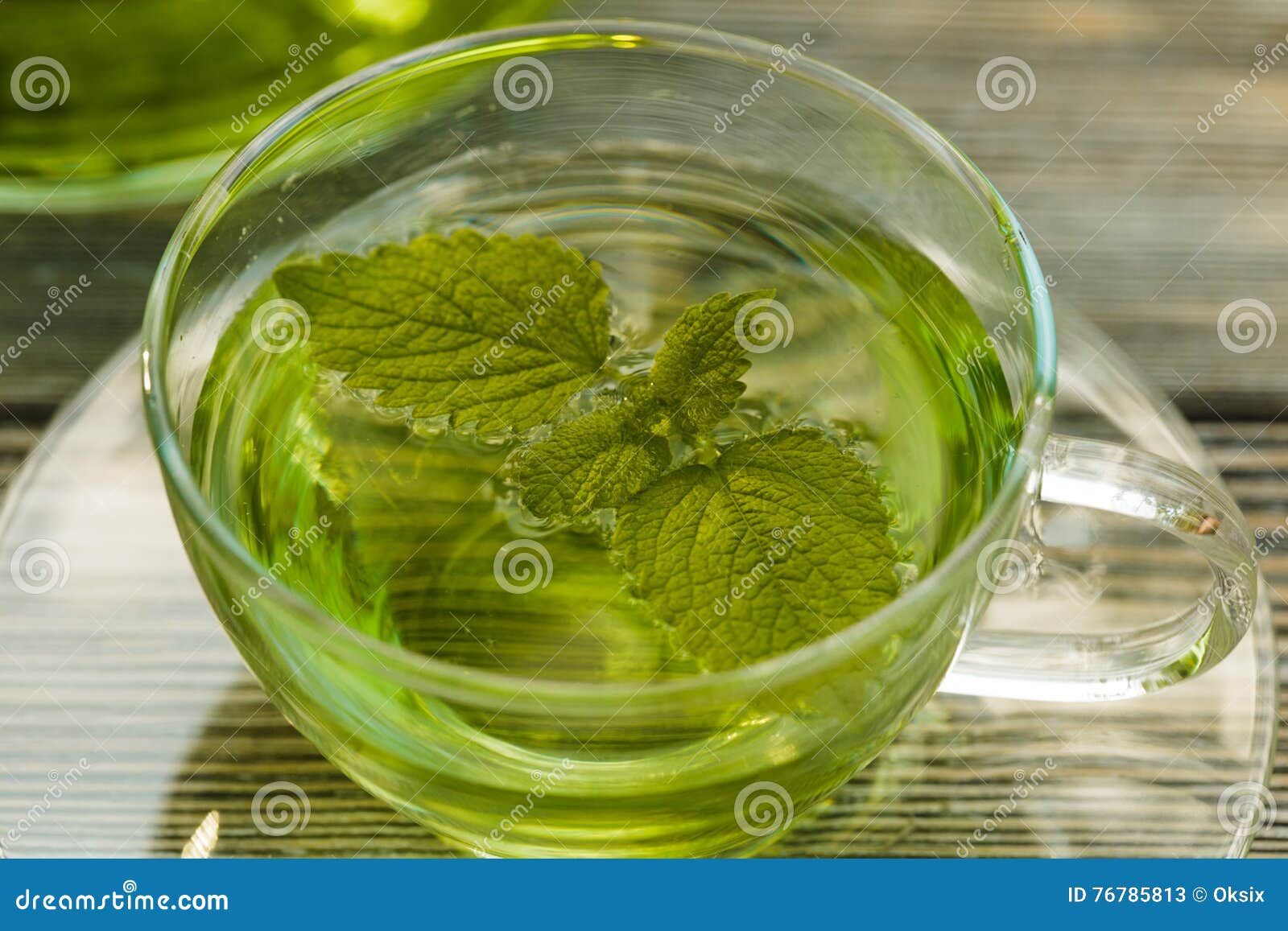 The Melissa tea stock image. Image of medicine, nature - 76785813