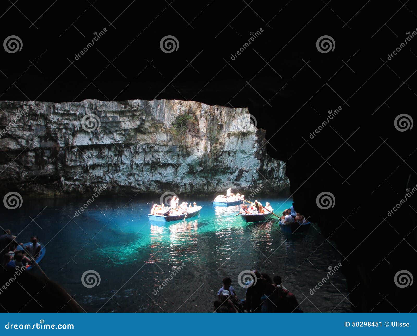 Melissani cave editorial photo. Image of cave, mediterranean - 50298451