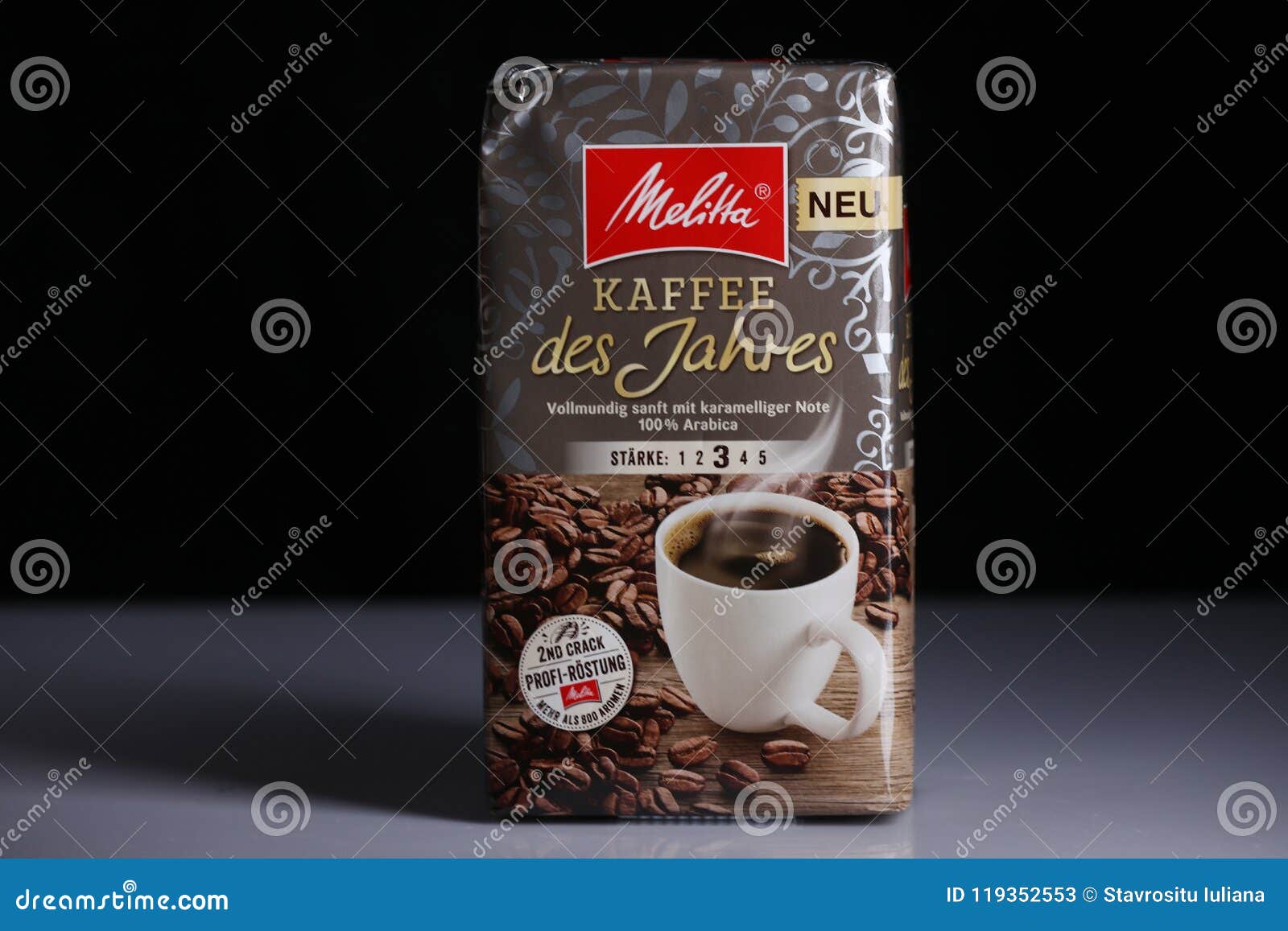 Melitta, pack of coffee editorial stock photo. Image of cafe - 119352553