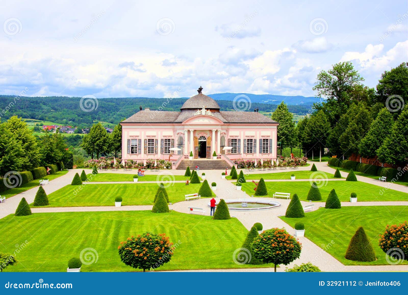 Melk Abbey gardens stock photo. Image of baroque, religious - 32921112