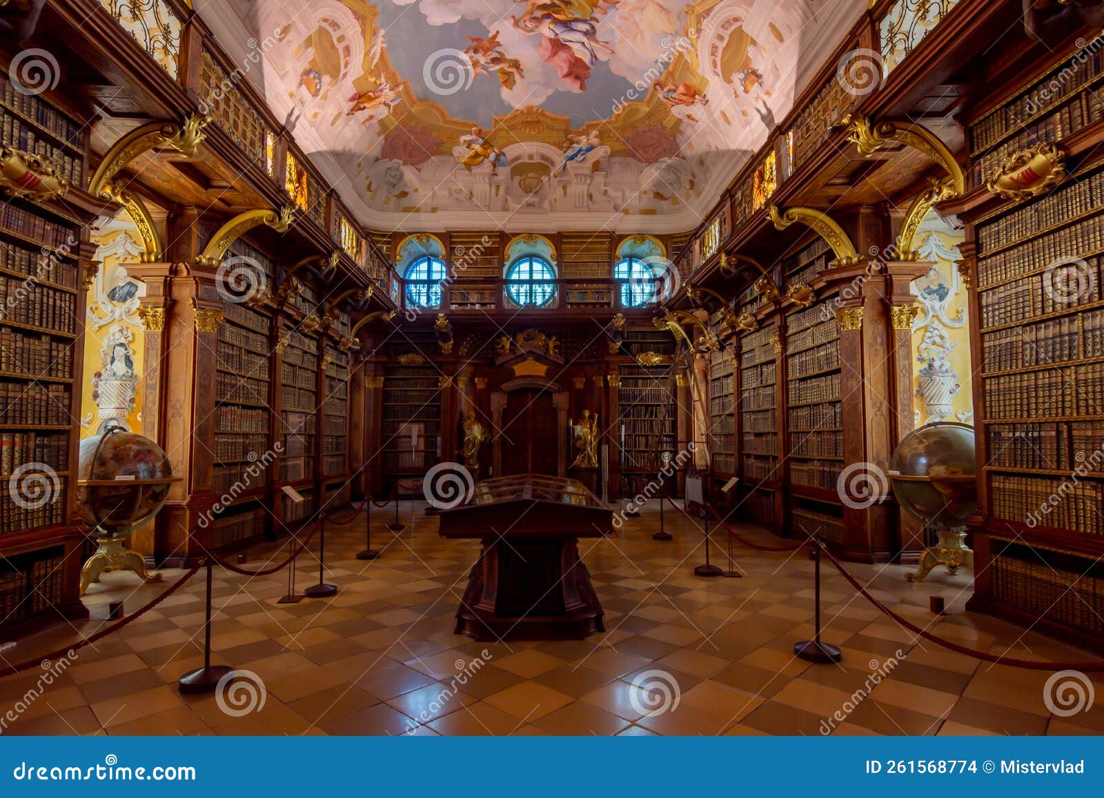 Melk, Austria - October 2021: Library of Melk Abbey Editorial Stock ...